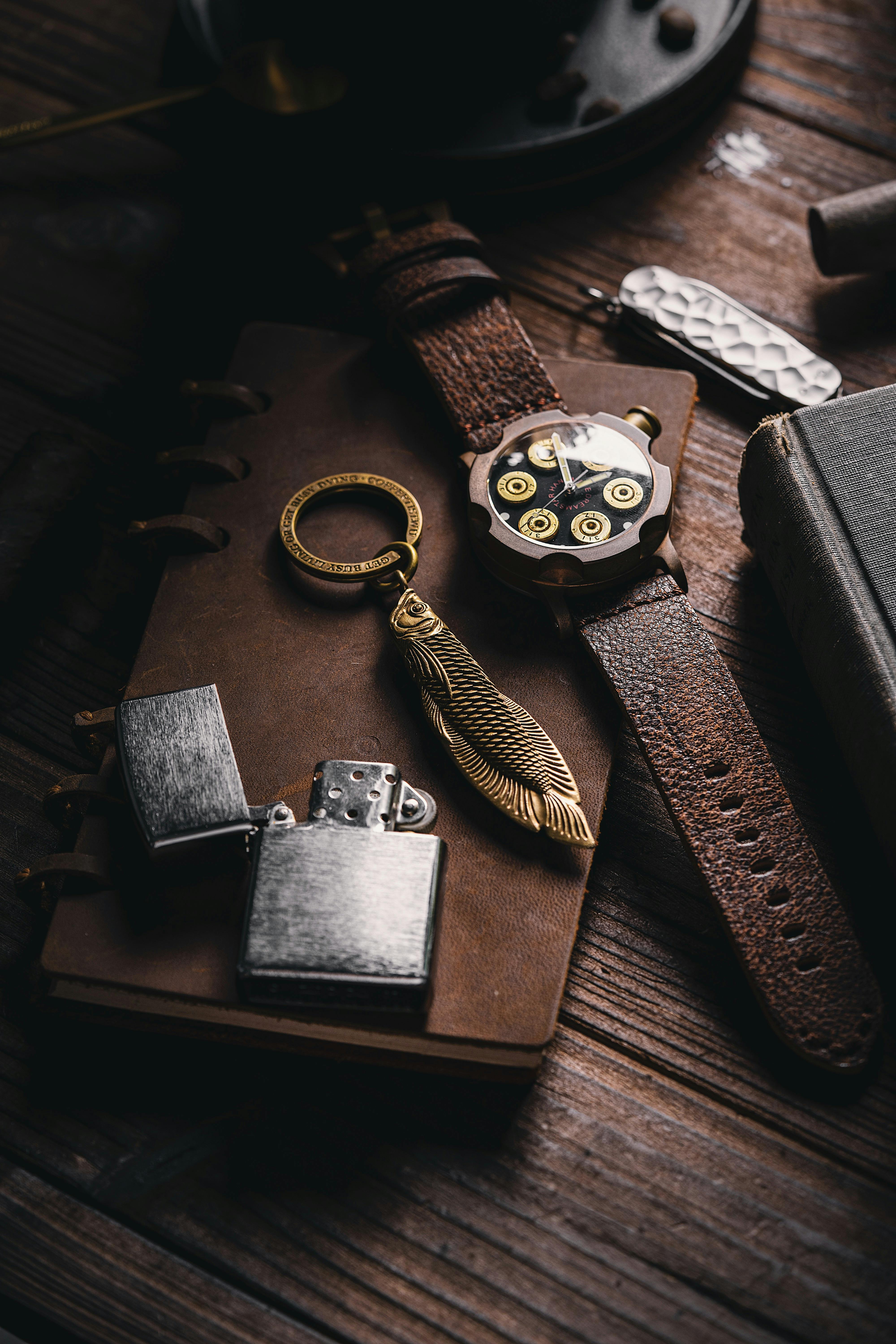 Rustic Accessories on Wooden Table · Free Stock Photo