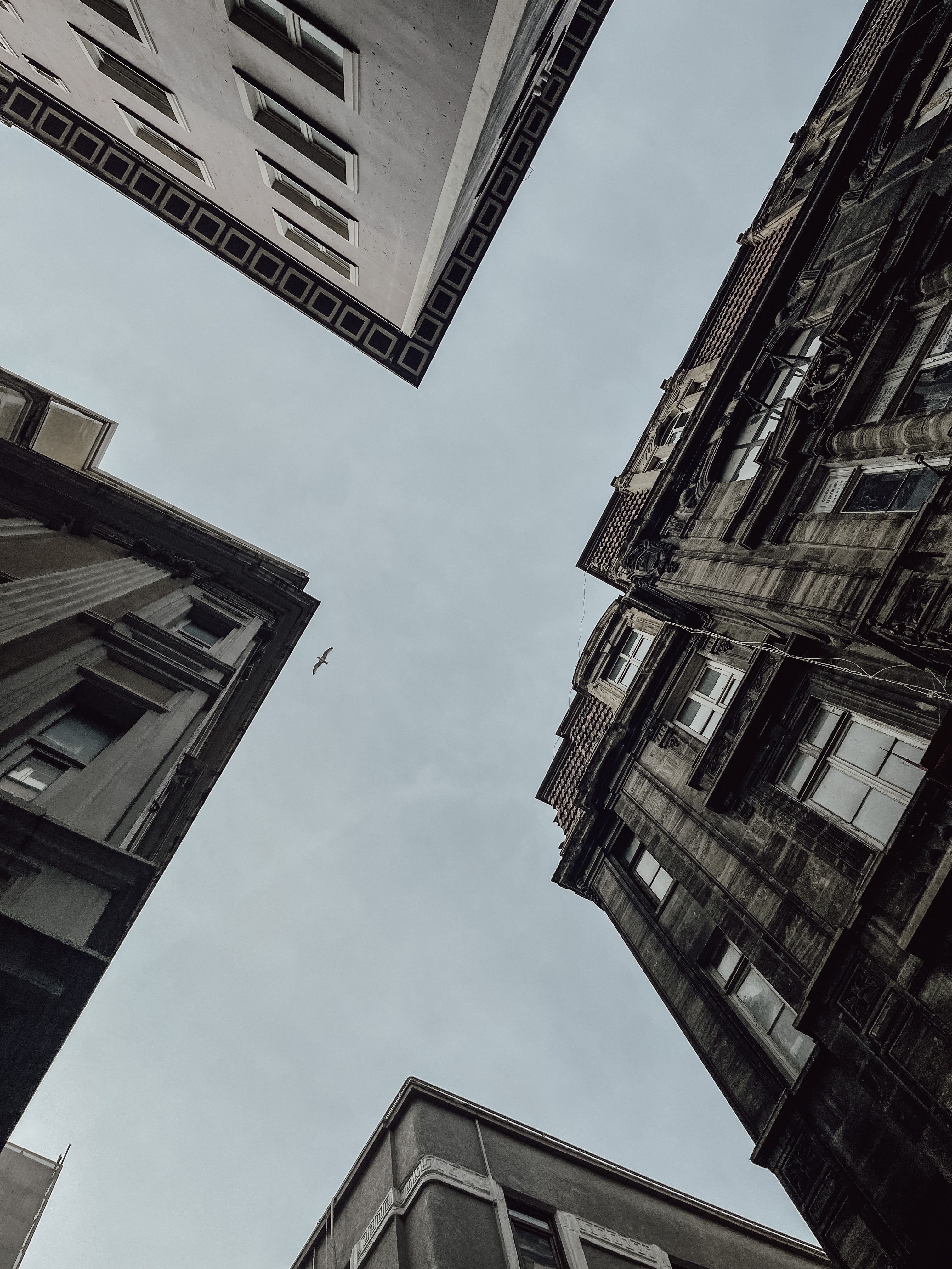 Sky Seen From City Street · Free Stock Photo