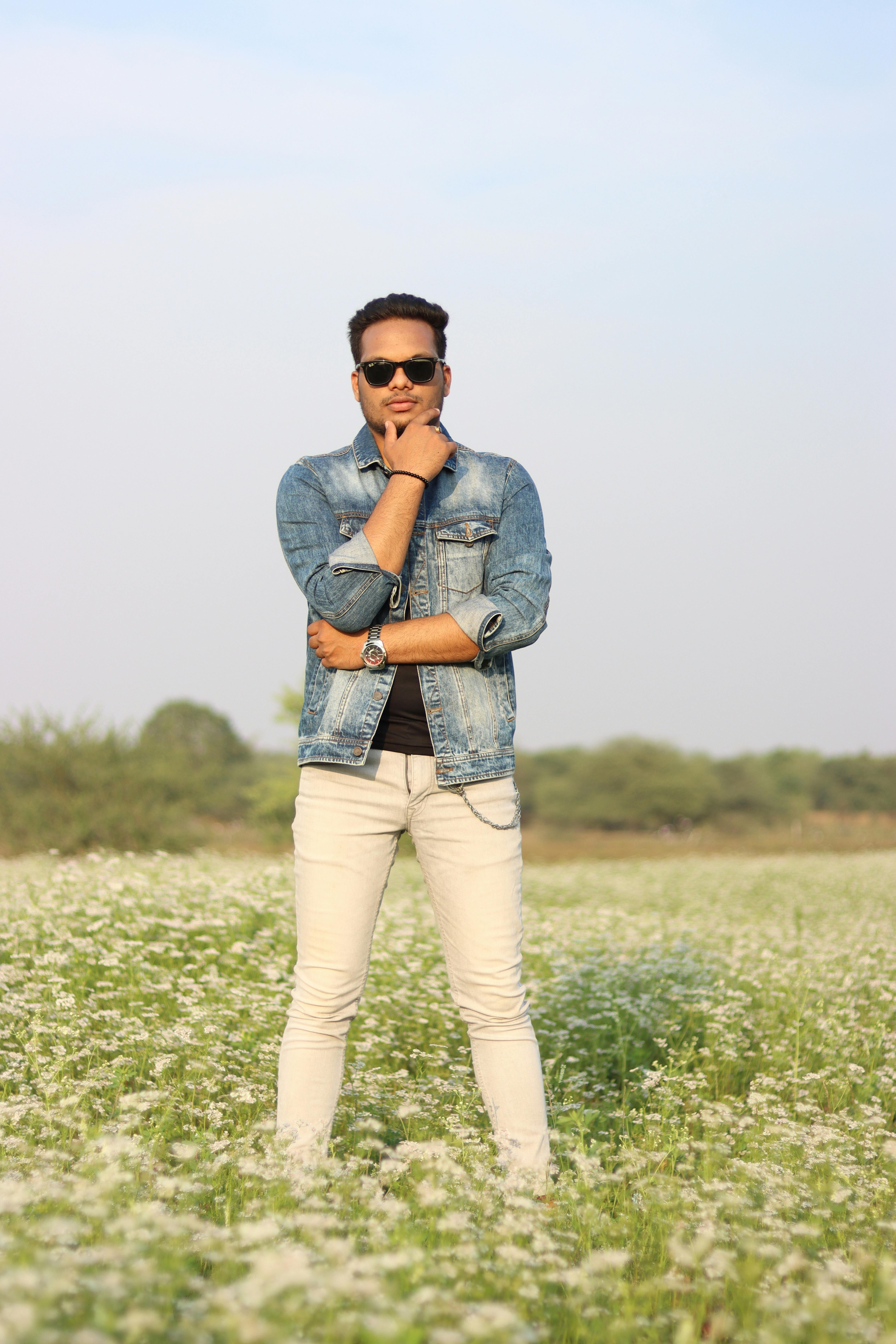 Man in Denim Jacket · Free Stock Photo