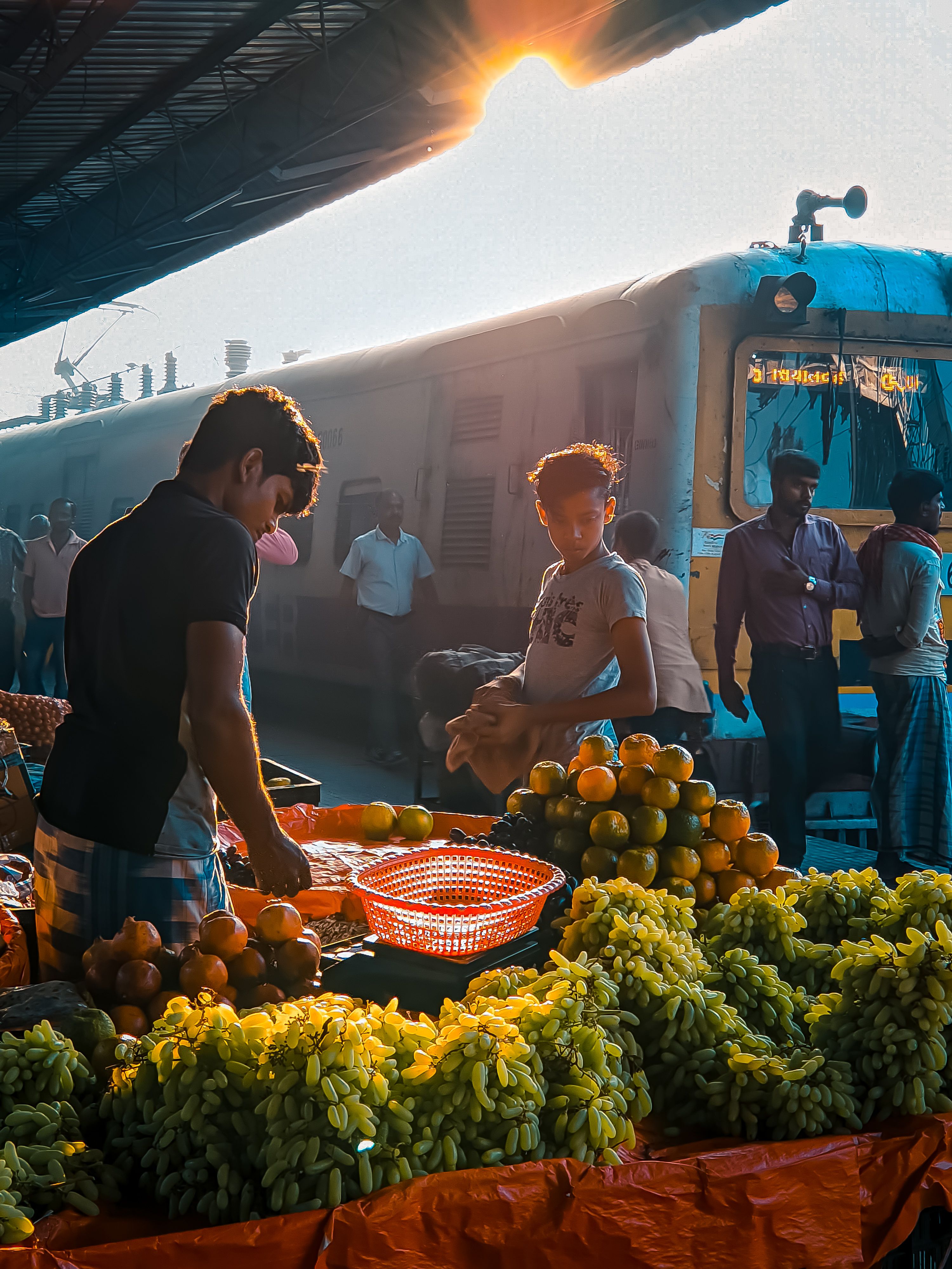 A Young Man Selling Apples · Free Stock Photo