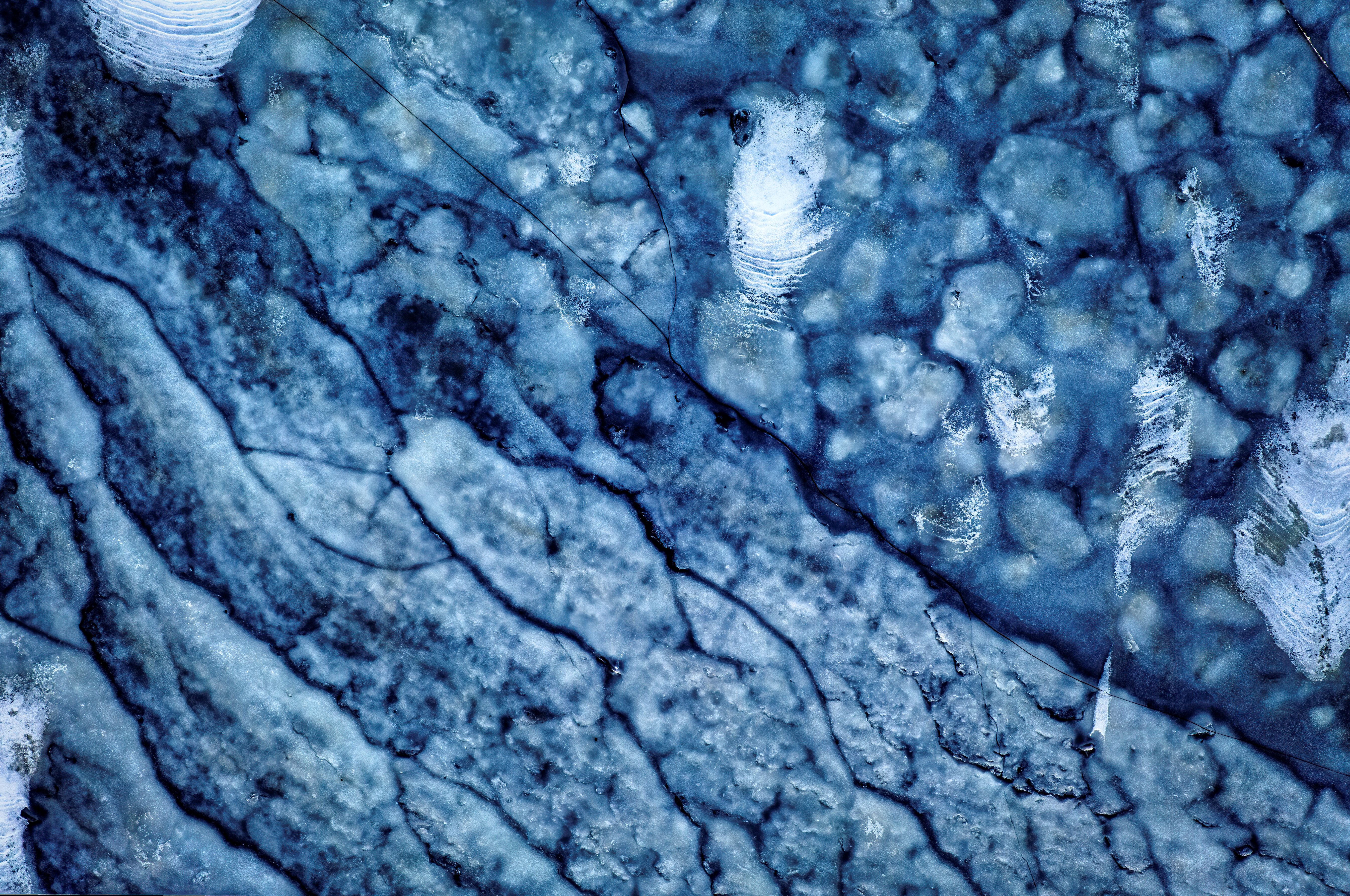 A Cracked Blue Crystal · Free Stock Photo