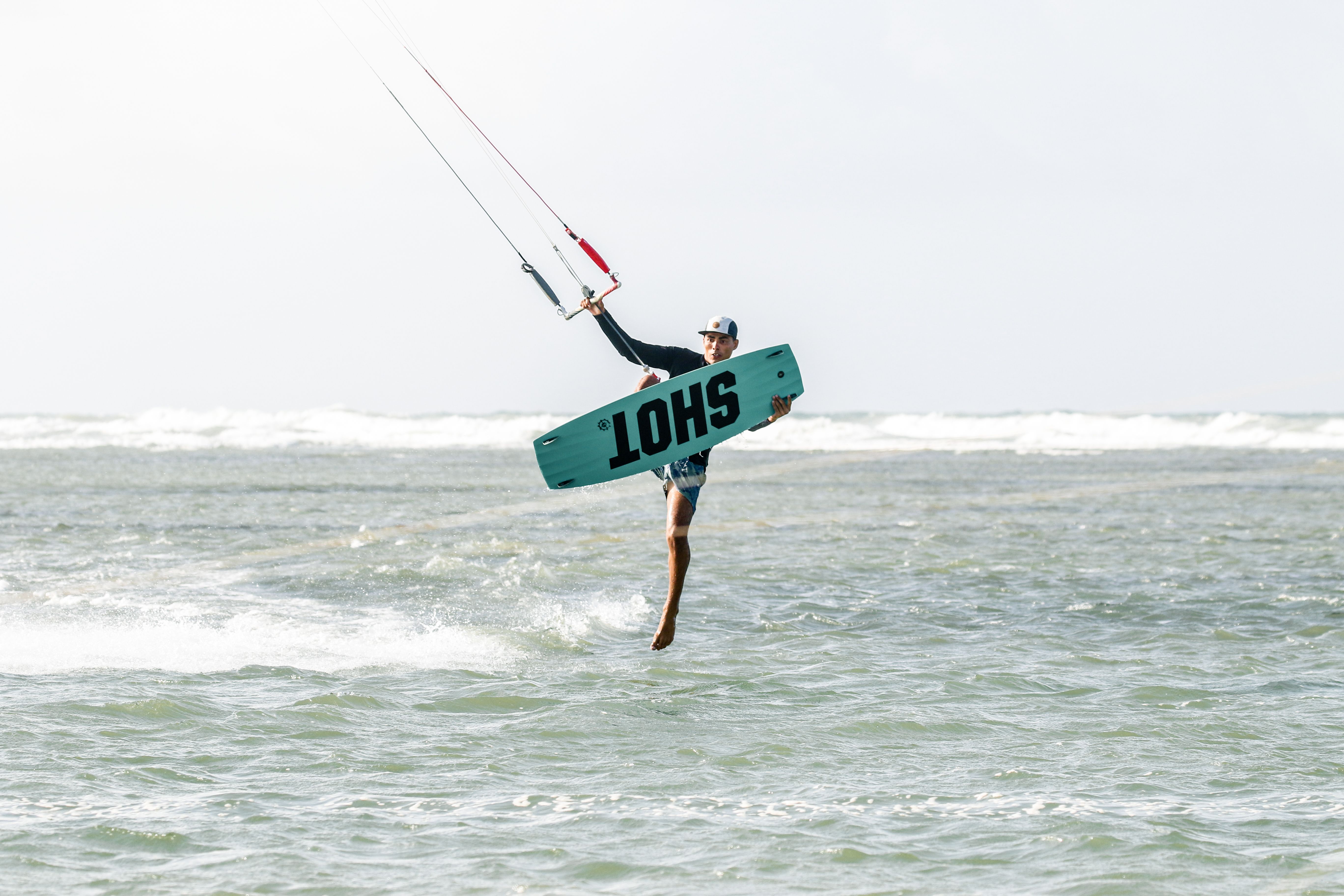 Man Jumping on a Surfboard, and Water Splash · Free Stock Photo