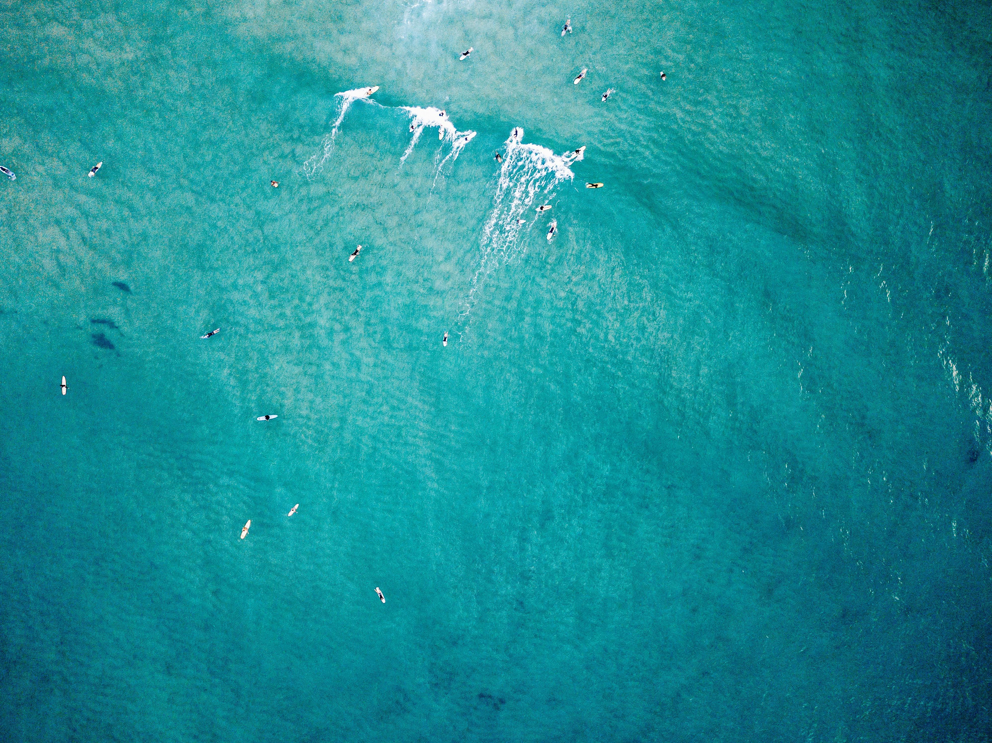 Drone Shot of Blue Sea · Free Stock Photo