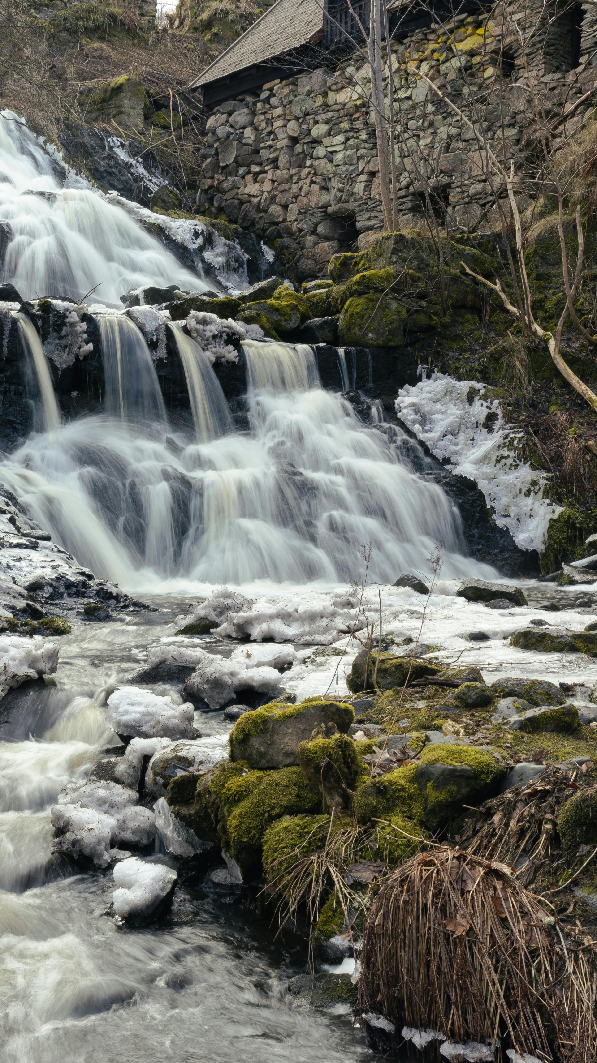 Stones and Rocks around Waterfall · Free Stock Photo