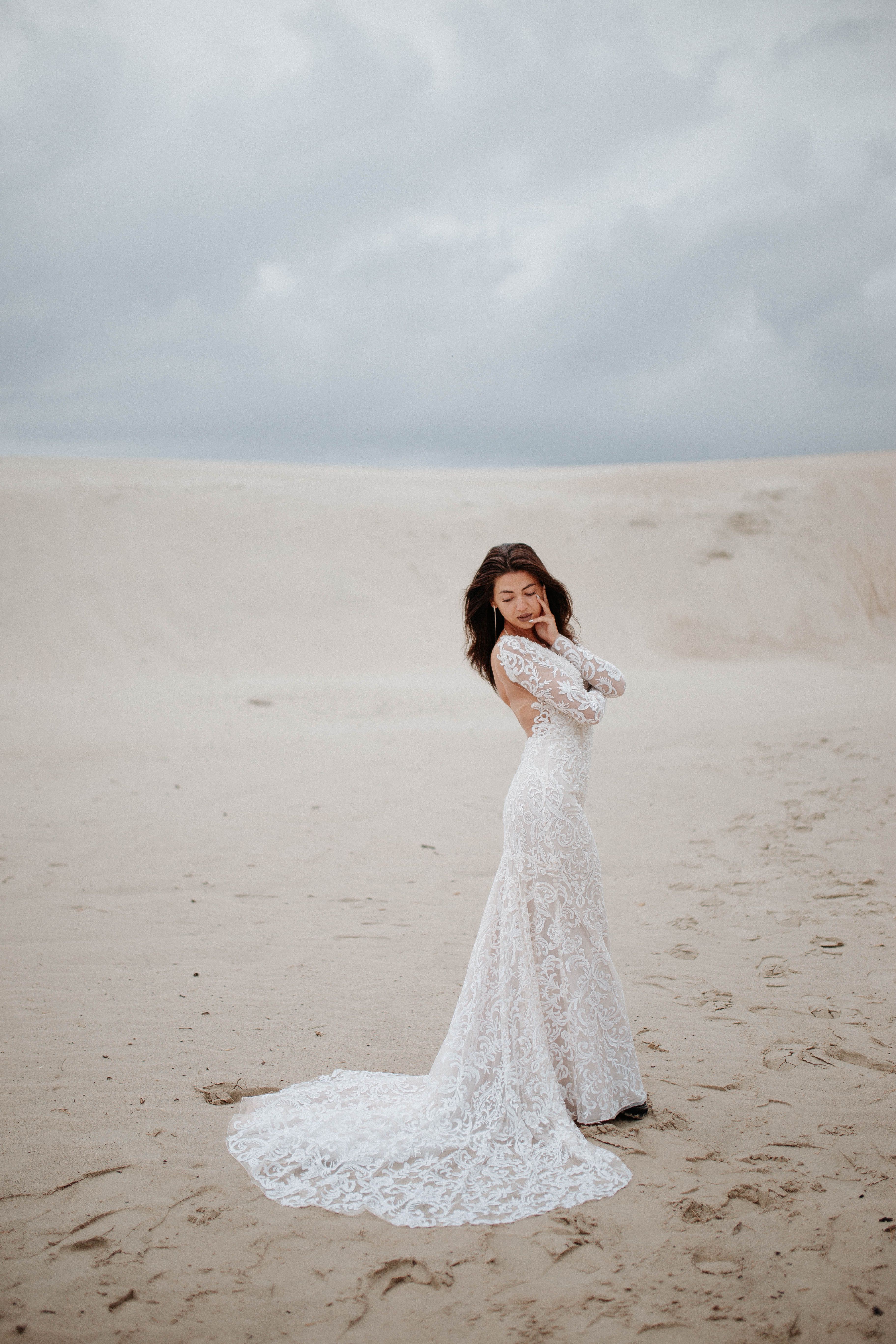 Women Standing in Traditional Wedding Dresses · Free Stock Photo
