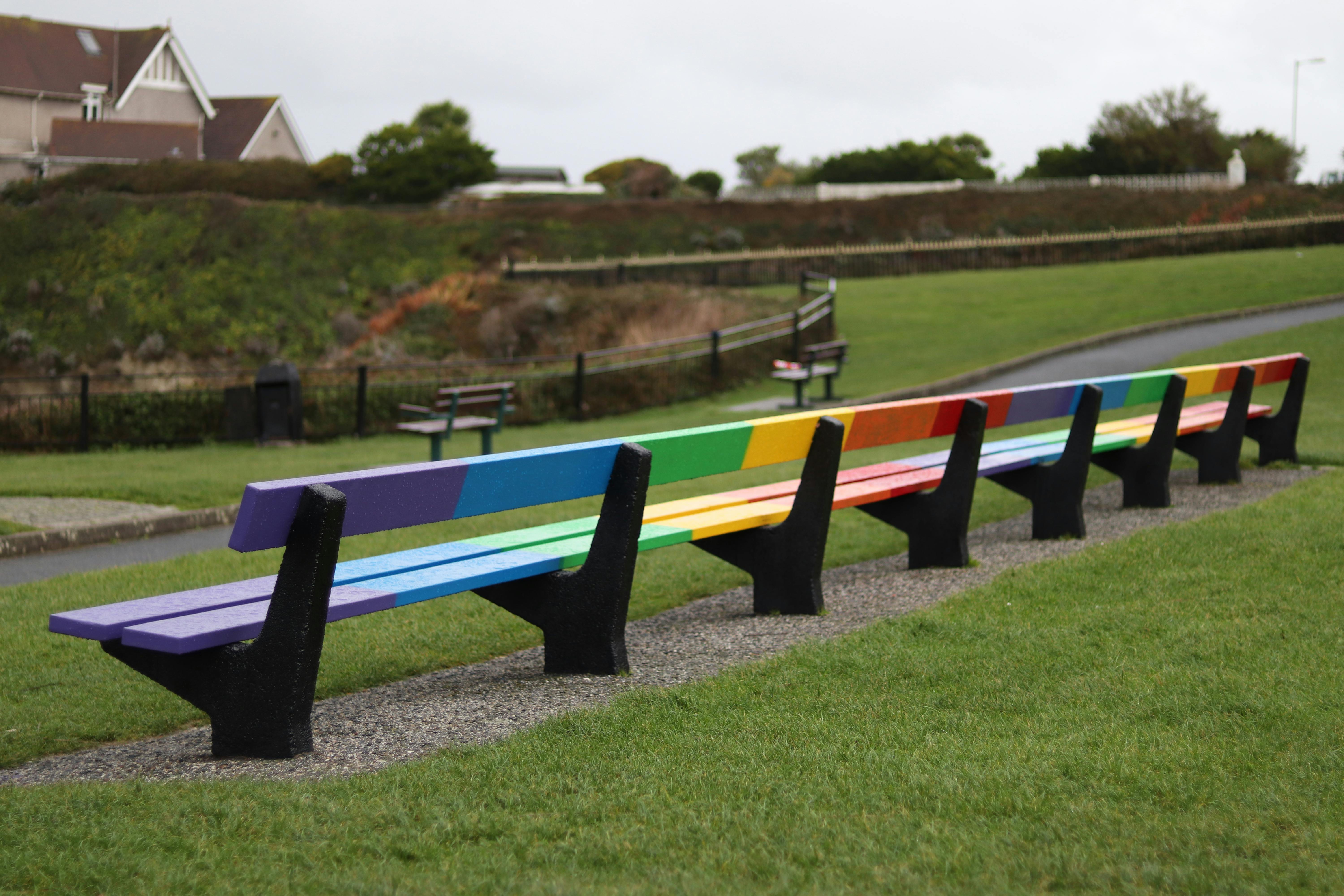 Free stock photo of benches, bright colours, color Free stock photo of benches, bright colours, color