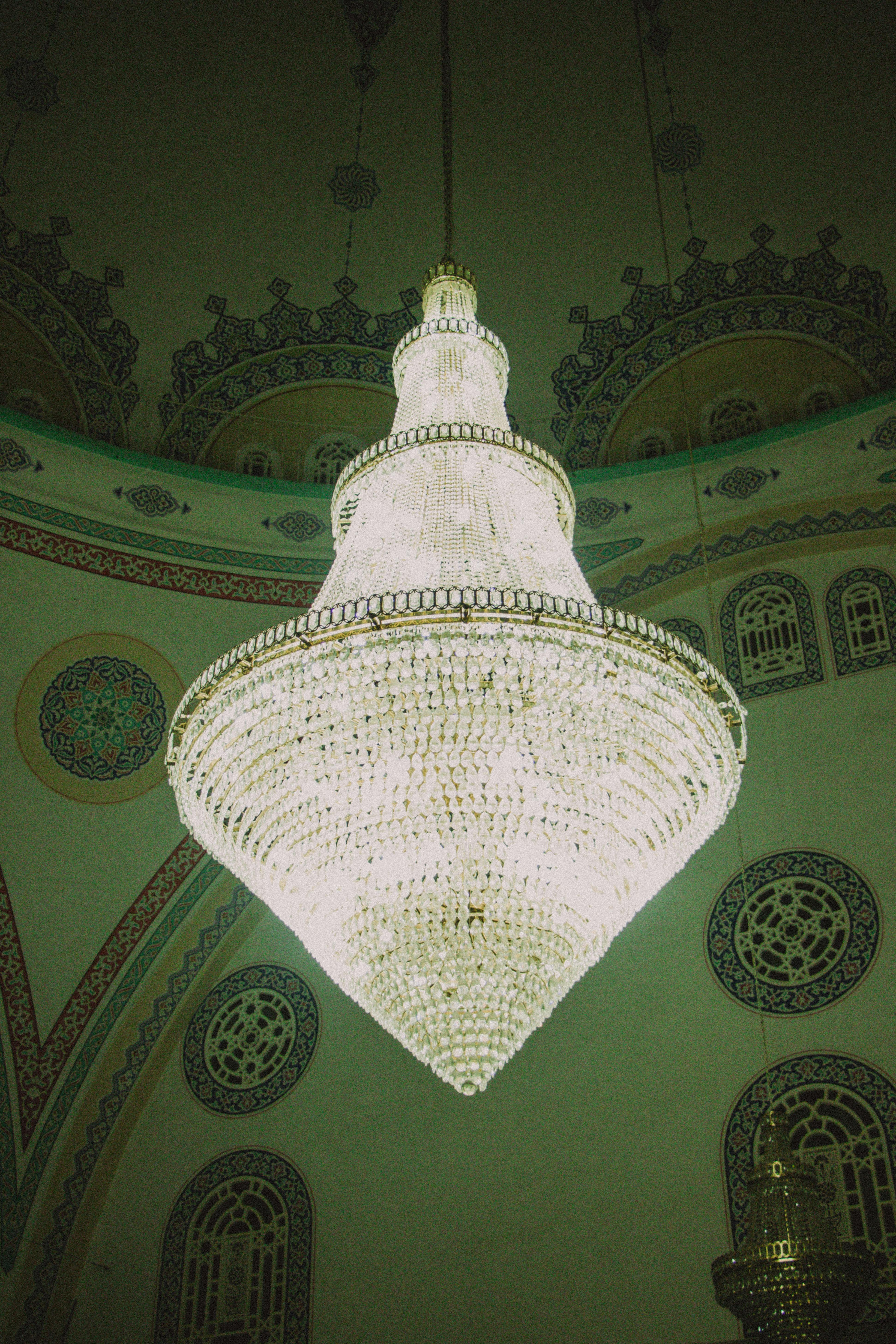 Crystal Chandelier in the Temple · Free Stock Photo