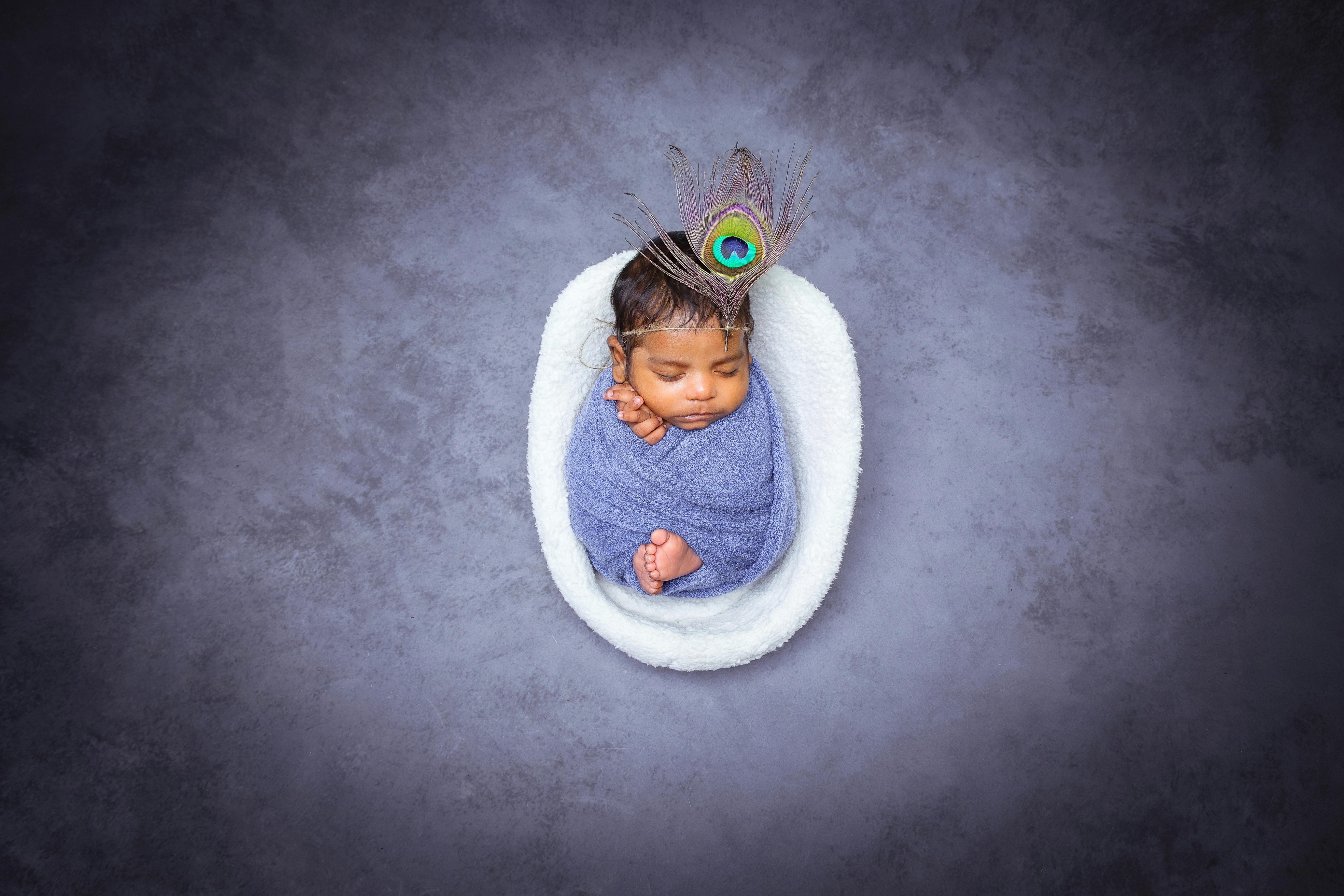 Baby Lying in Diaper · Free Stock Photo