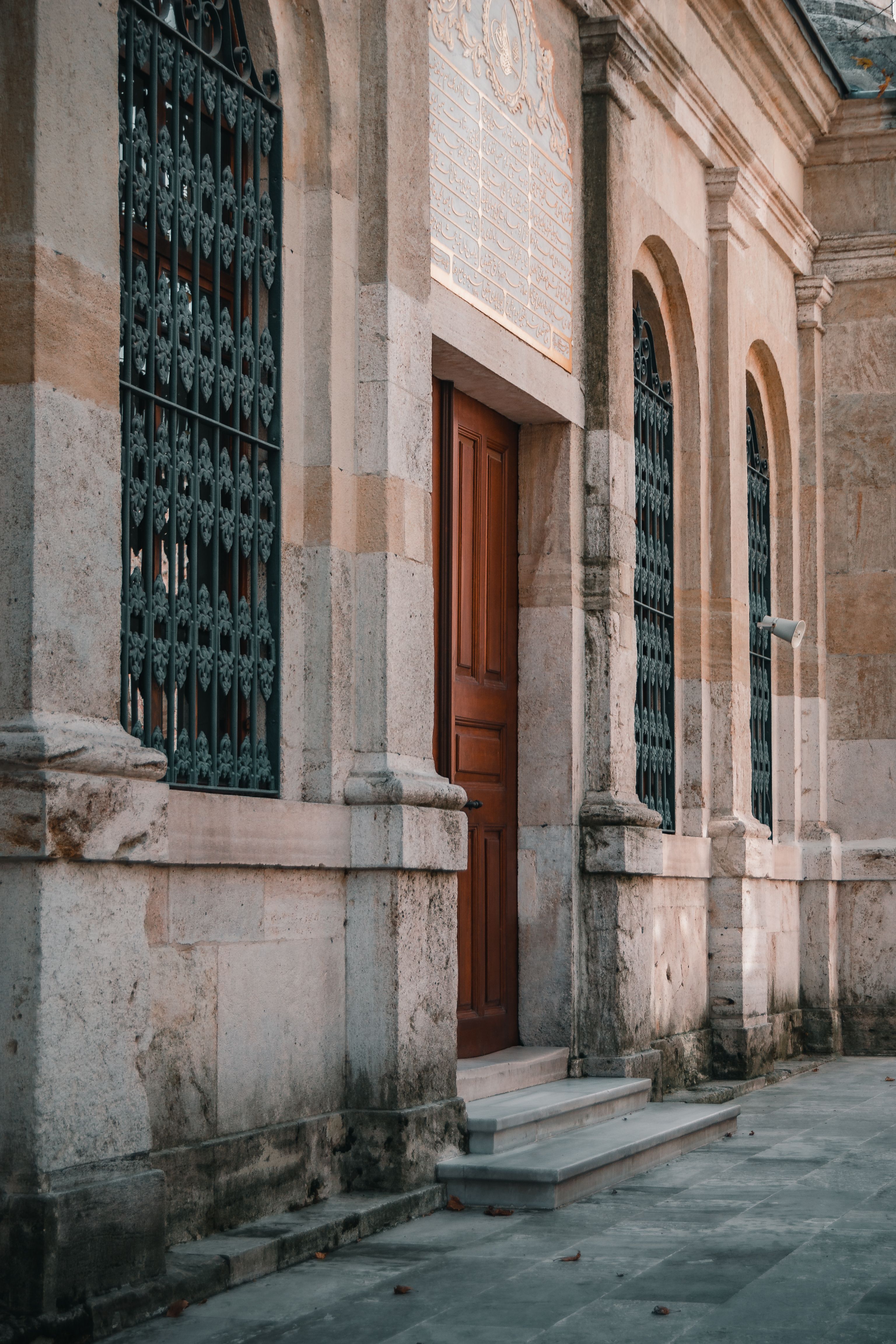 Stone Historic Building on City Street · Free Stock Photo