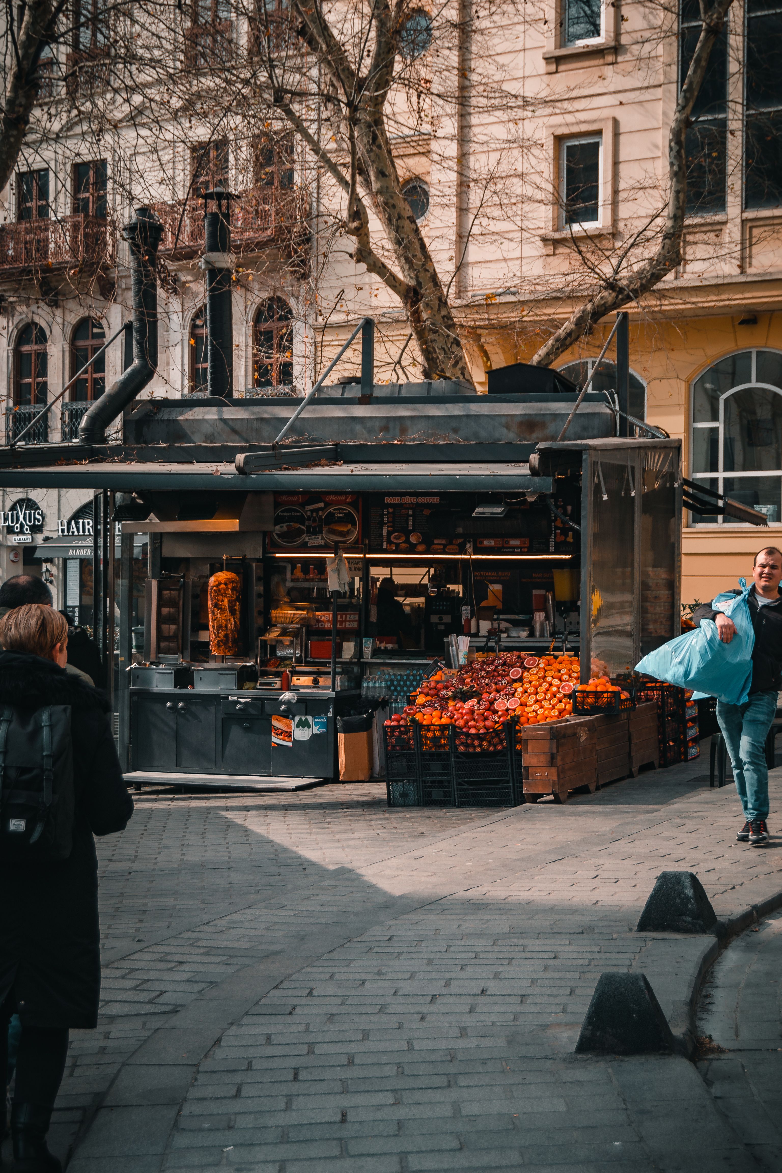 Food Stall in a City Center · Free Stock Photo