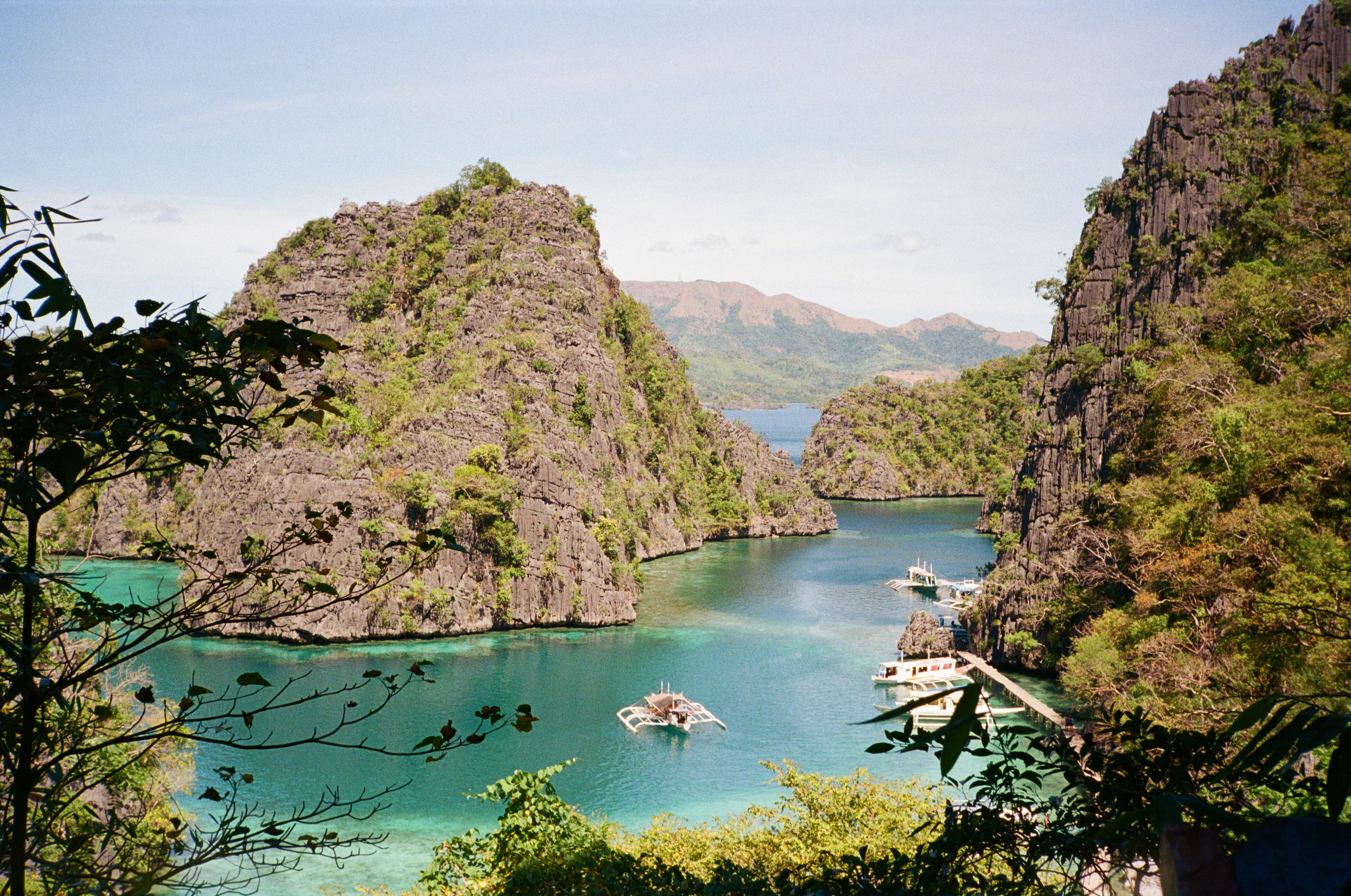 Aerial View of Scenic Kayangan Lake in Philippines · Free Stock Photo