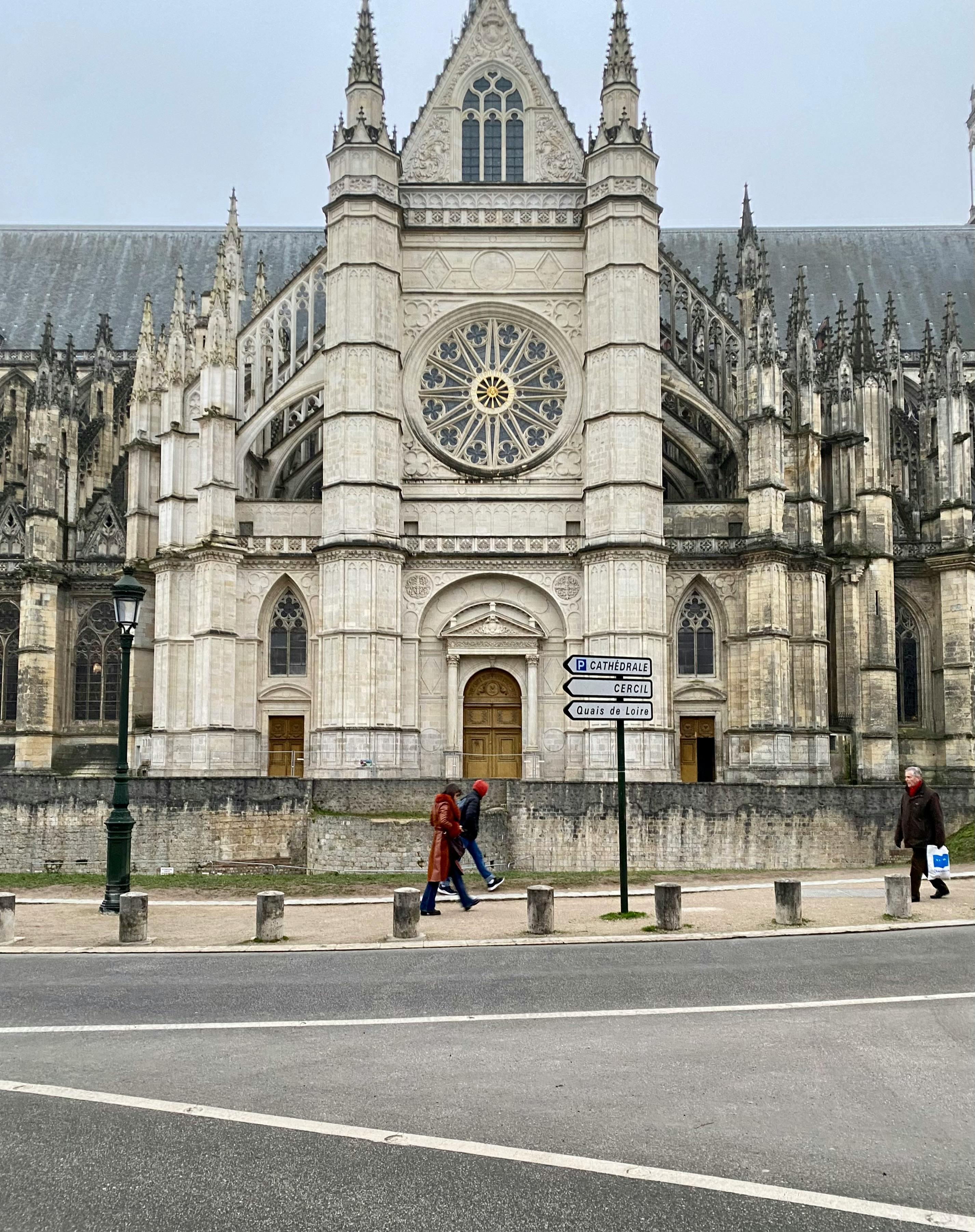 Northern Facade of Cathedral of Holy Cross of Orleans, France · Free ...