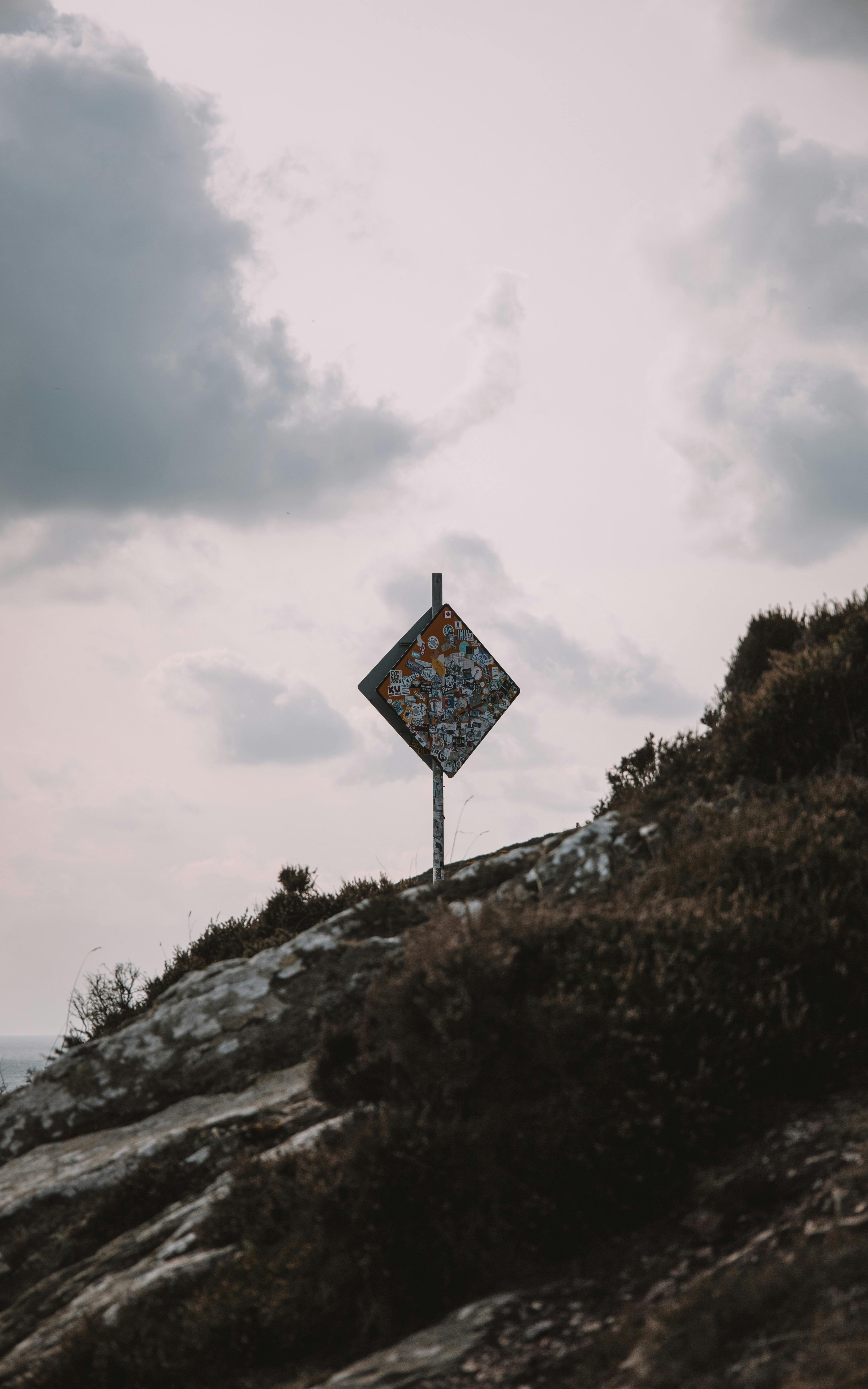 Destroyed Road Sign · Free Stock Photo