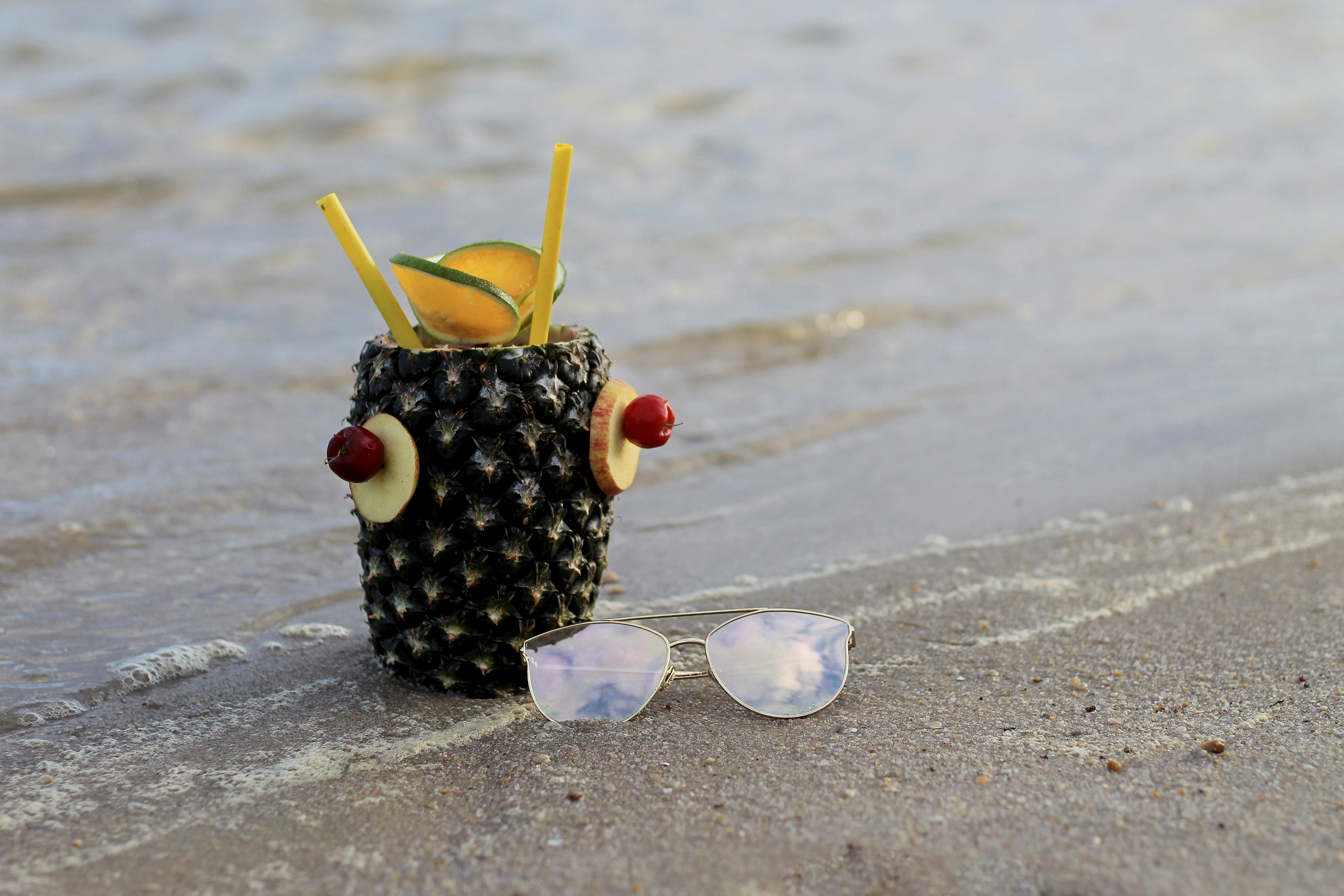 Exotic Drink in Pineapple · Free Stock Photo