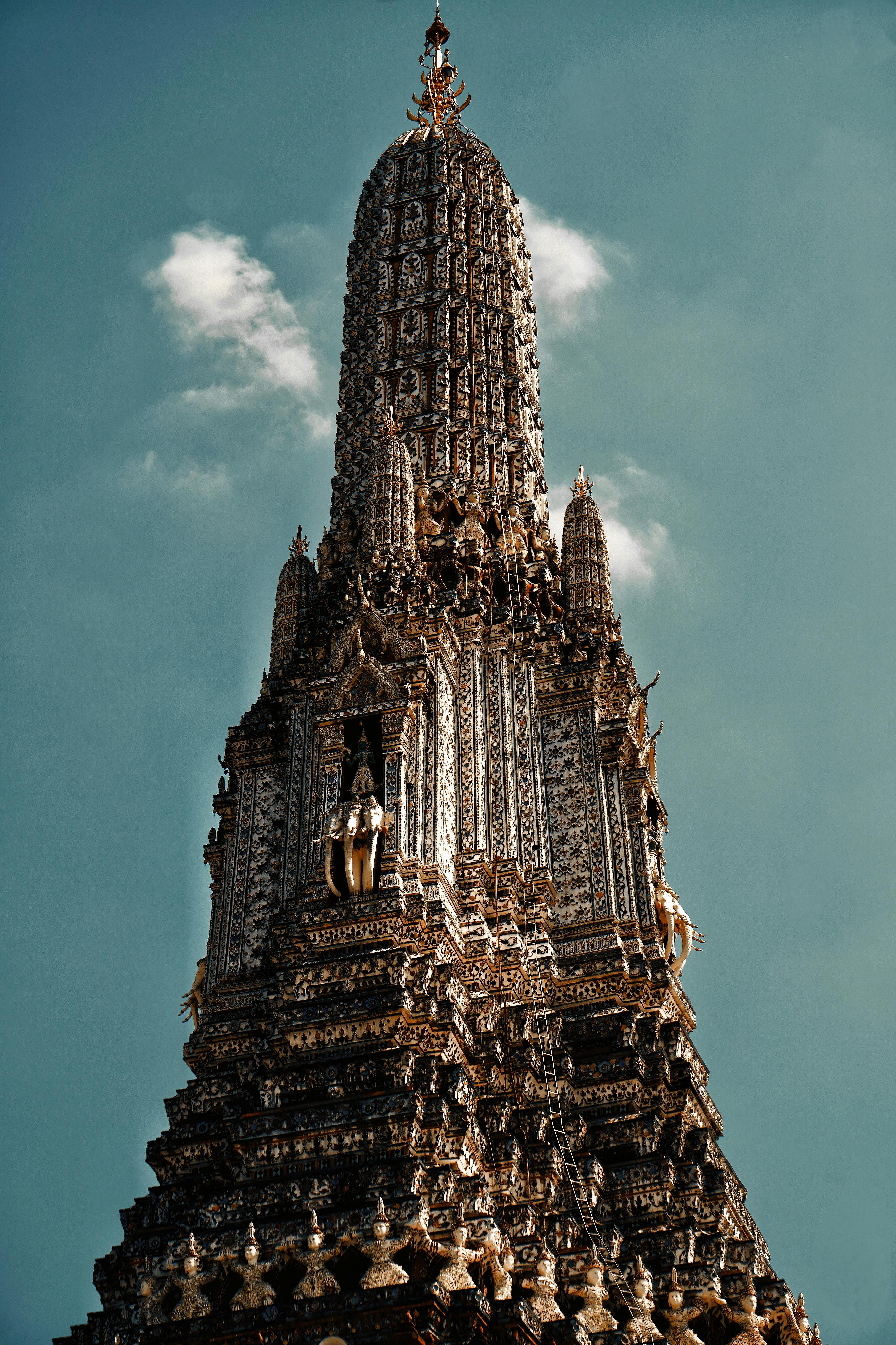 Traditional Temple against Blue Sky · Free Stock Photo