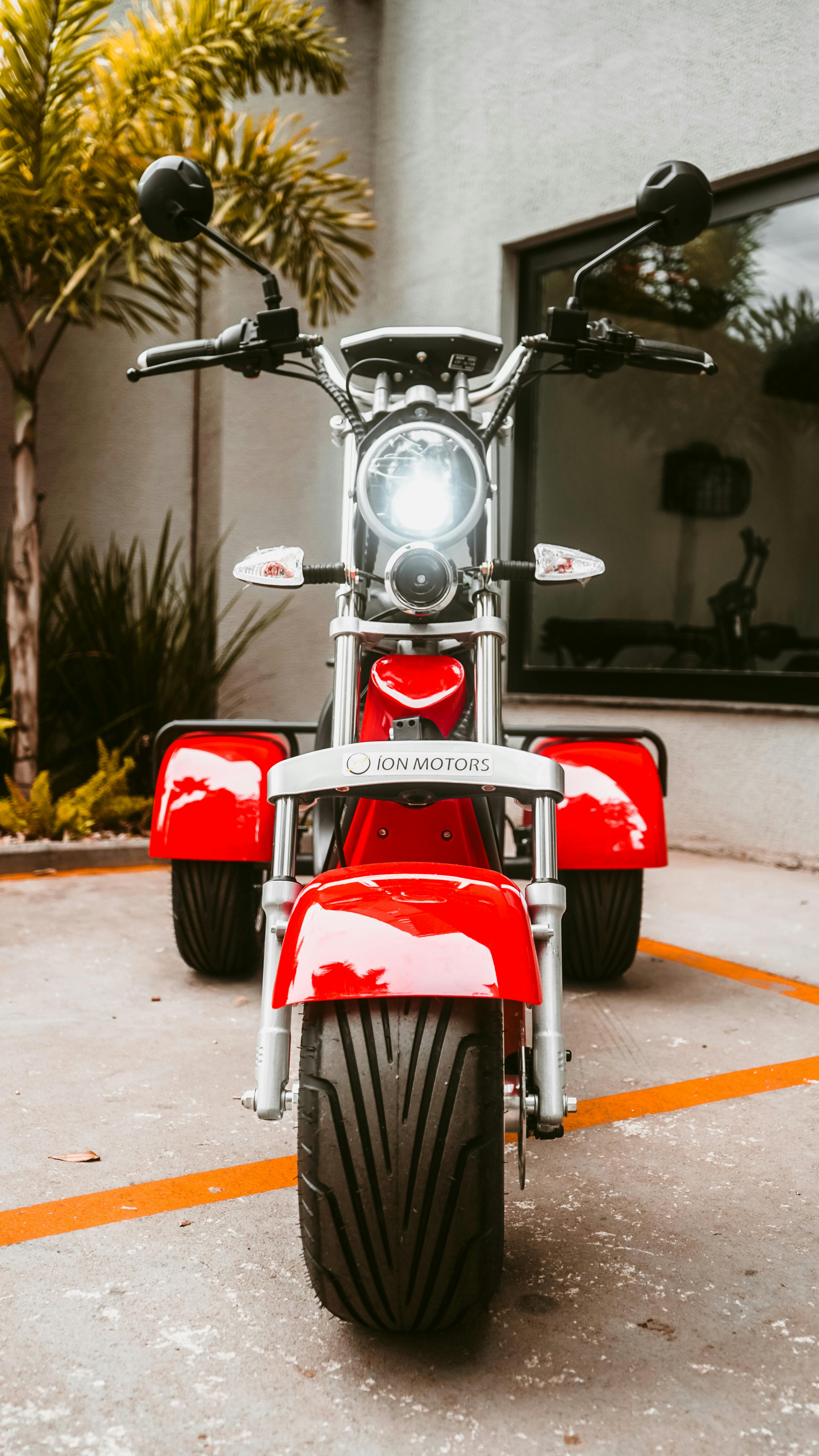 Close up of Red Three-Wheeler · Free Stock Photo