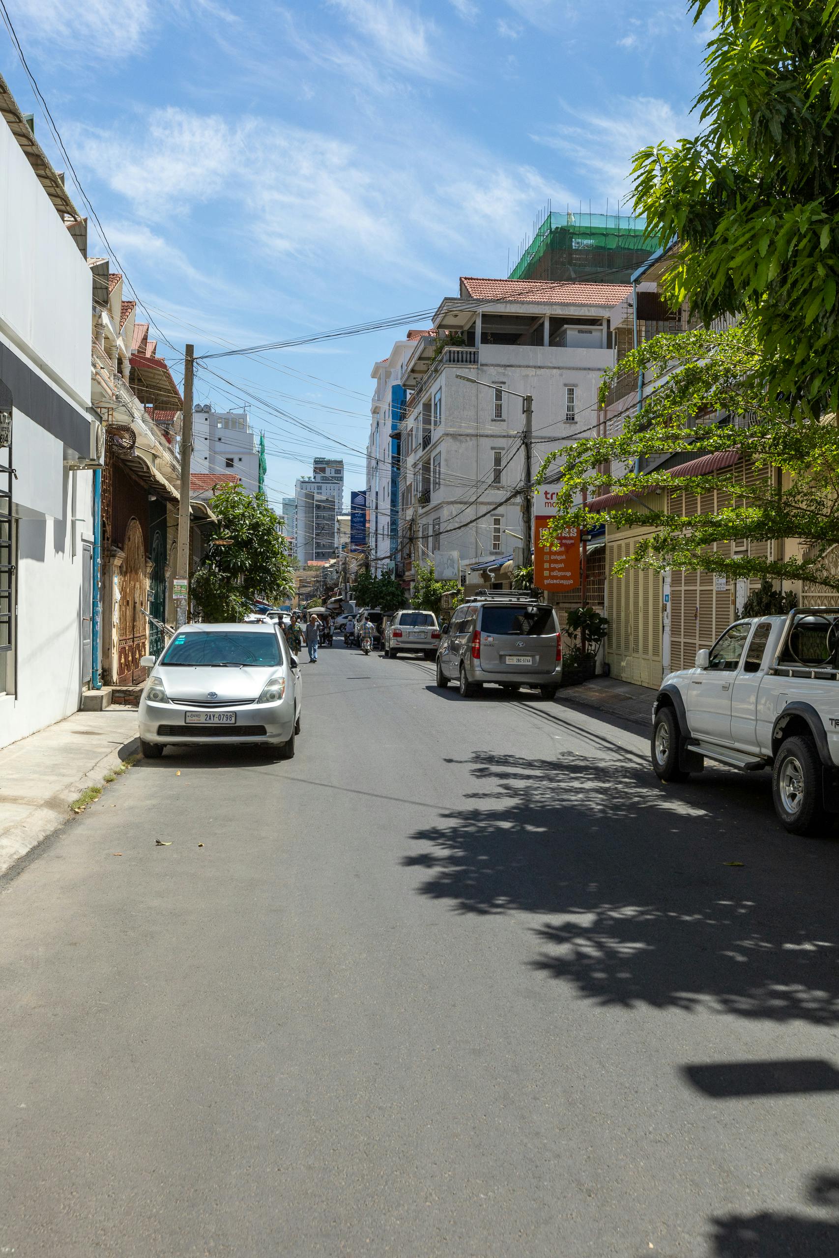 Colorful Wall by Street in Town · Free Stock Photo