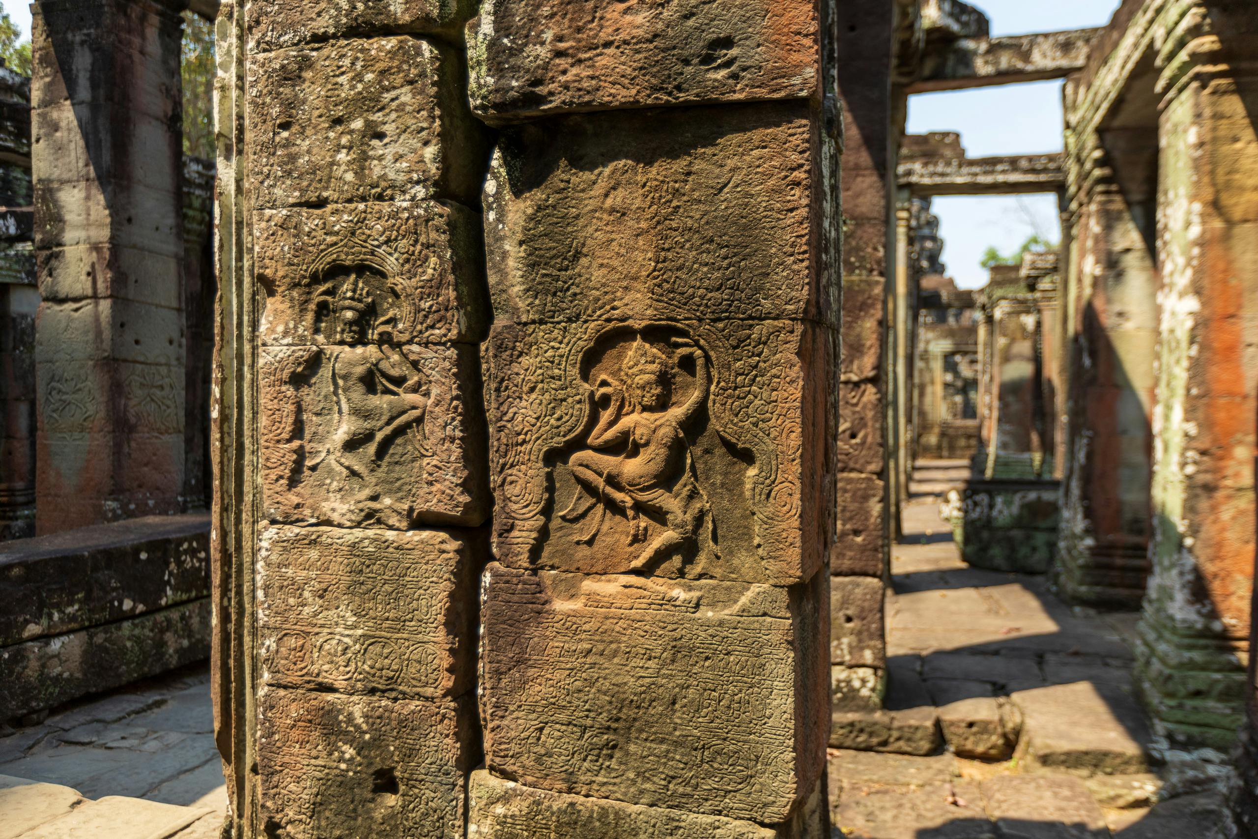 Columns in the Angkor Wat, Siem Reap, Cambodia · Free Stock Photo