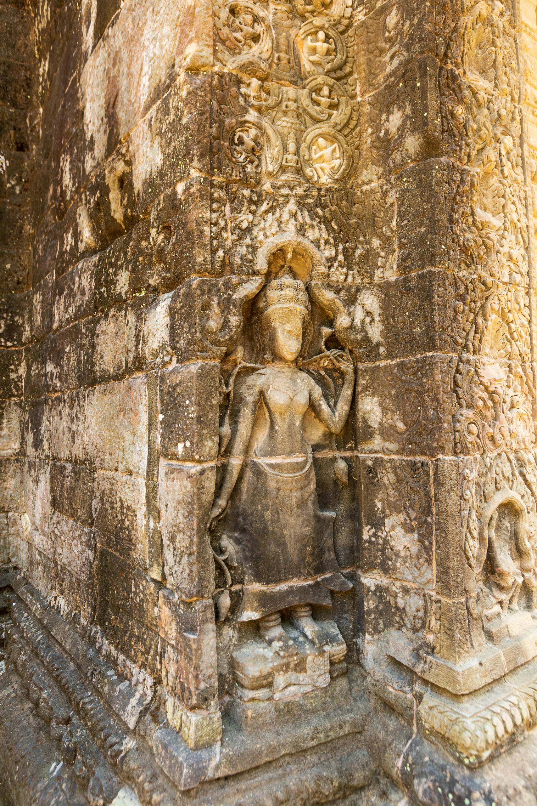 Hindu Wall Carvings in Angkor Wat · Free Stock Photo