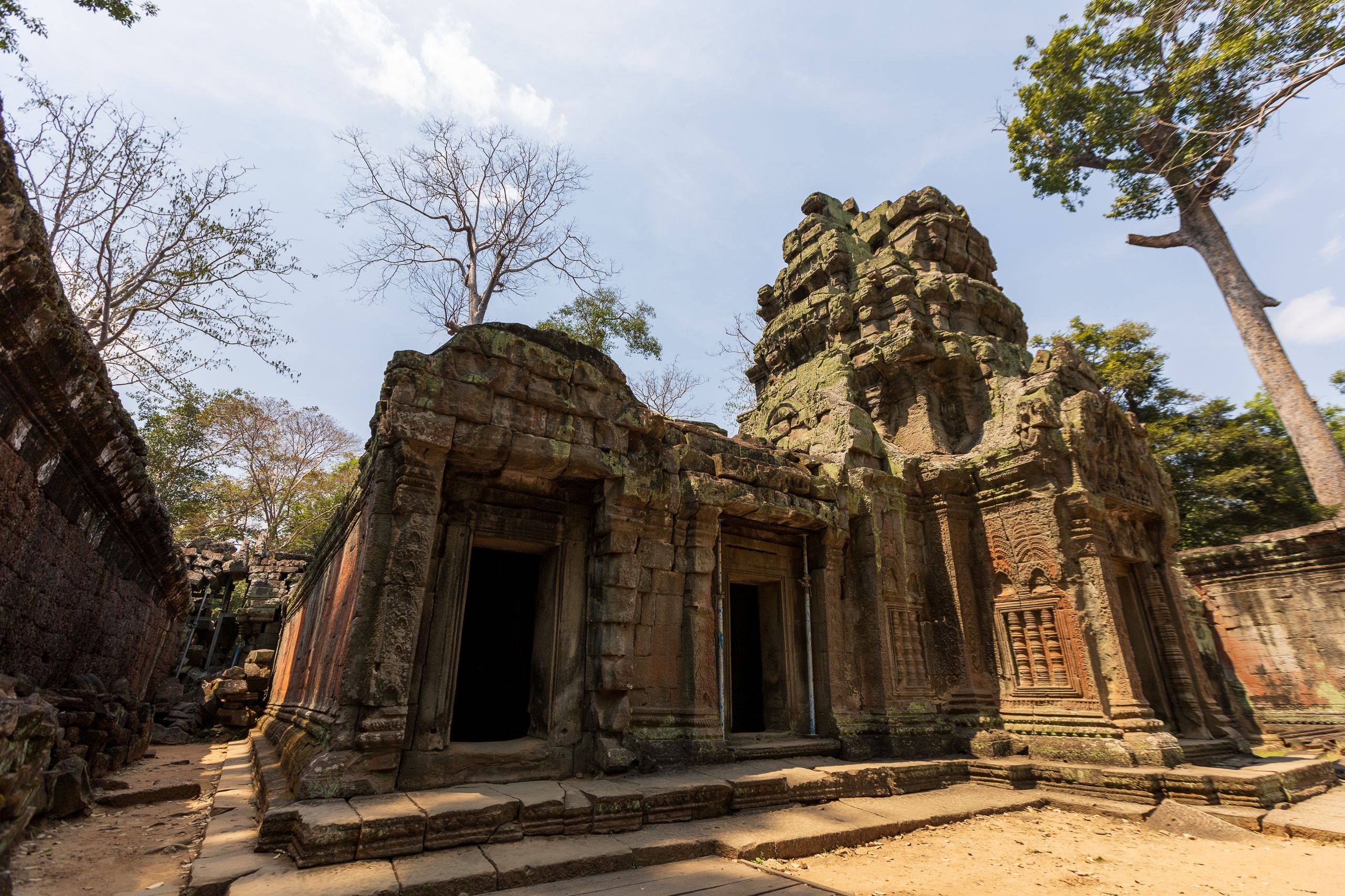 Brown Concrete Temple Under Blue Sky · Free Stock Photo