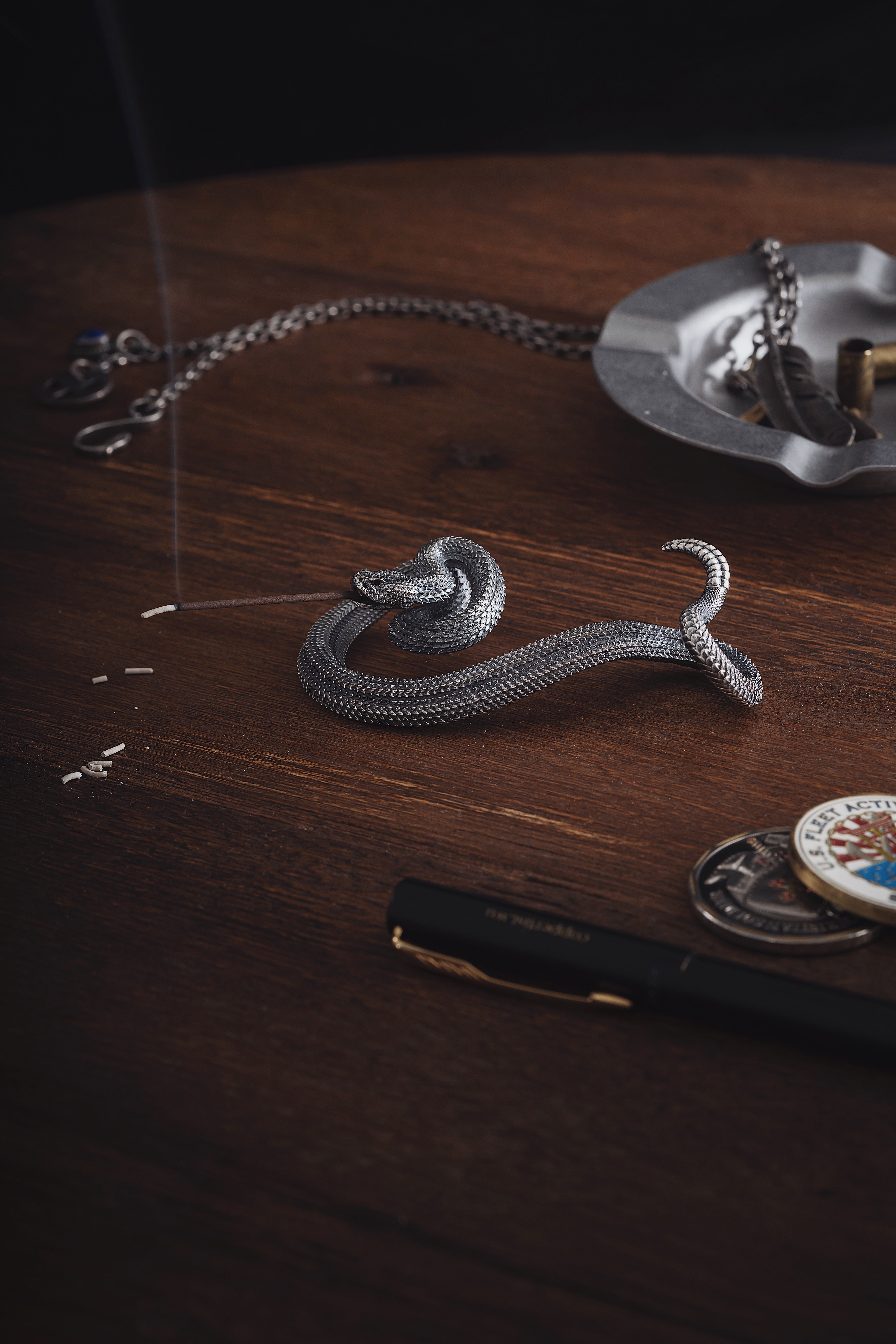 Silver Snake Incense Burner · Free Stock Photo
