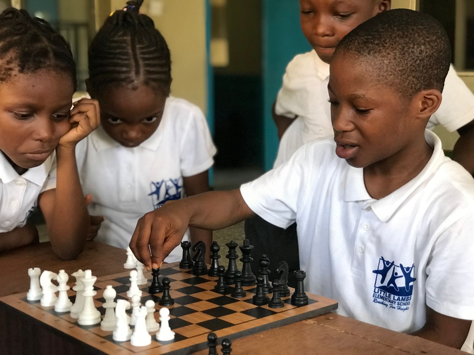 Black Children Playing Chess, Friendly Competition, Learning Resilience ...