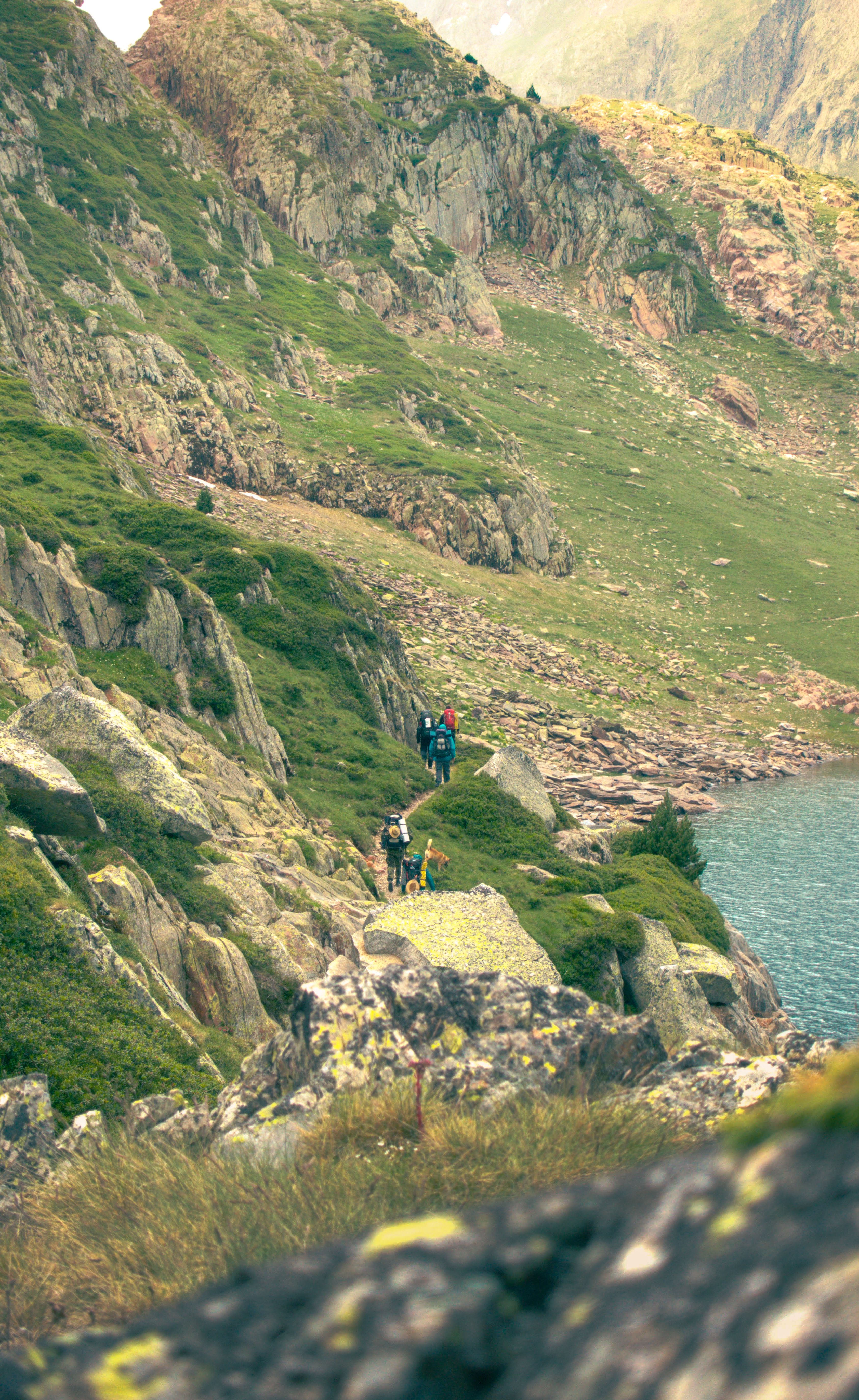 People Hiking in Mountains · Free Stock Photo