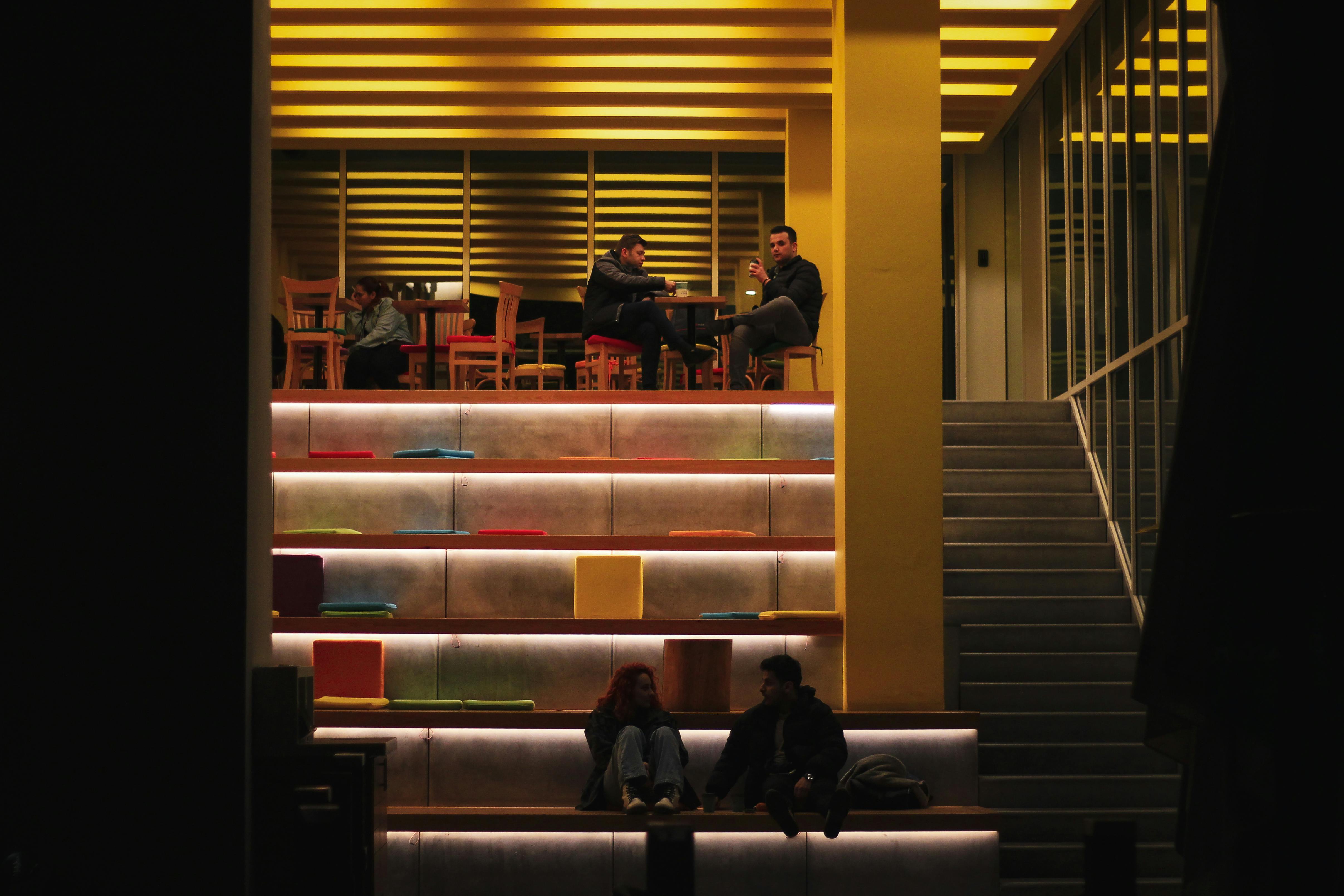 People Chilling in Library · Free Stock Photo