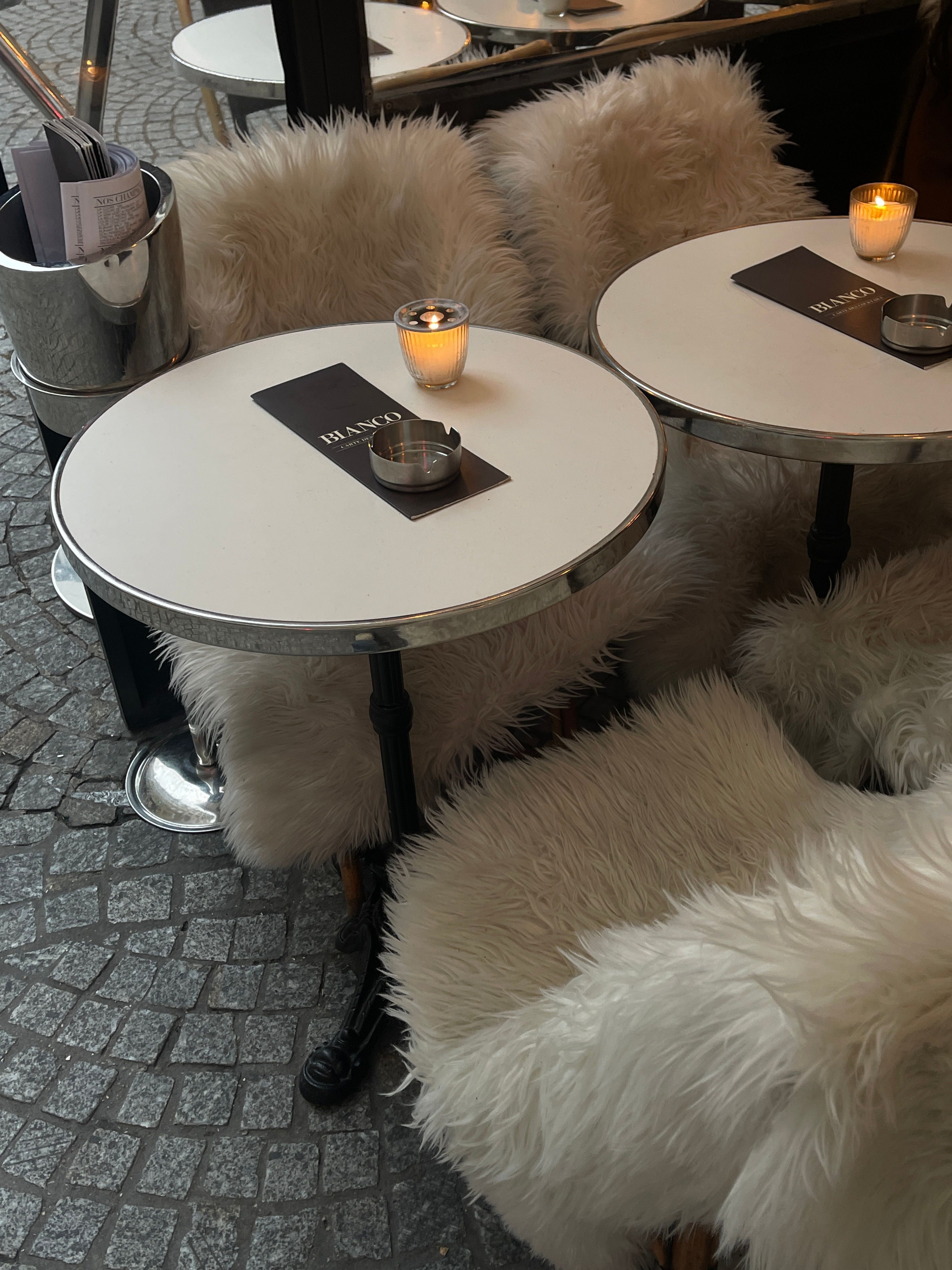 Sidewalk Cafe Fluffy Chairs by Tables · Free Stock Photo