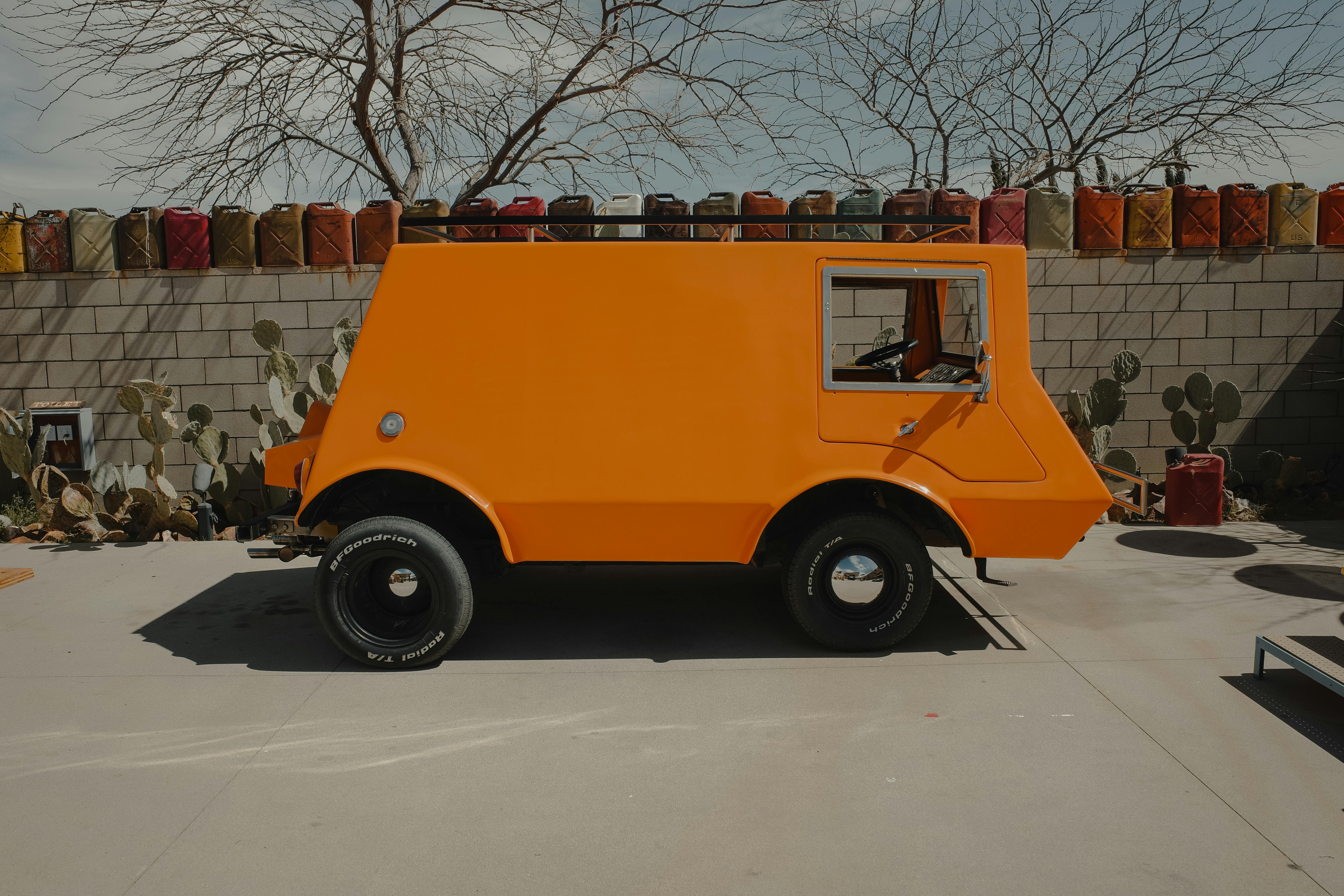 Orange Boonie Bug Van · Free Stock Photo