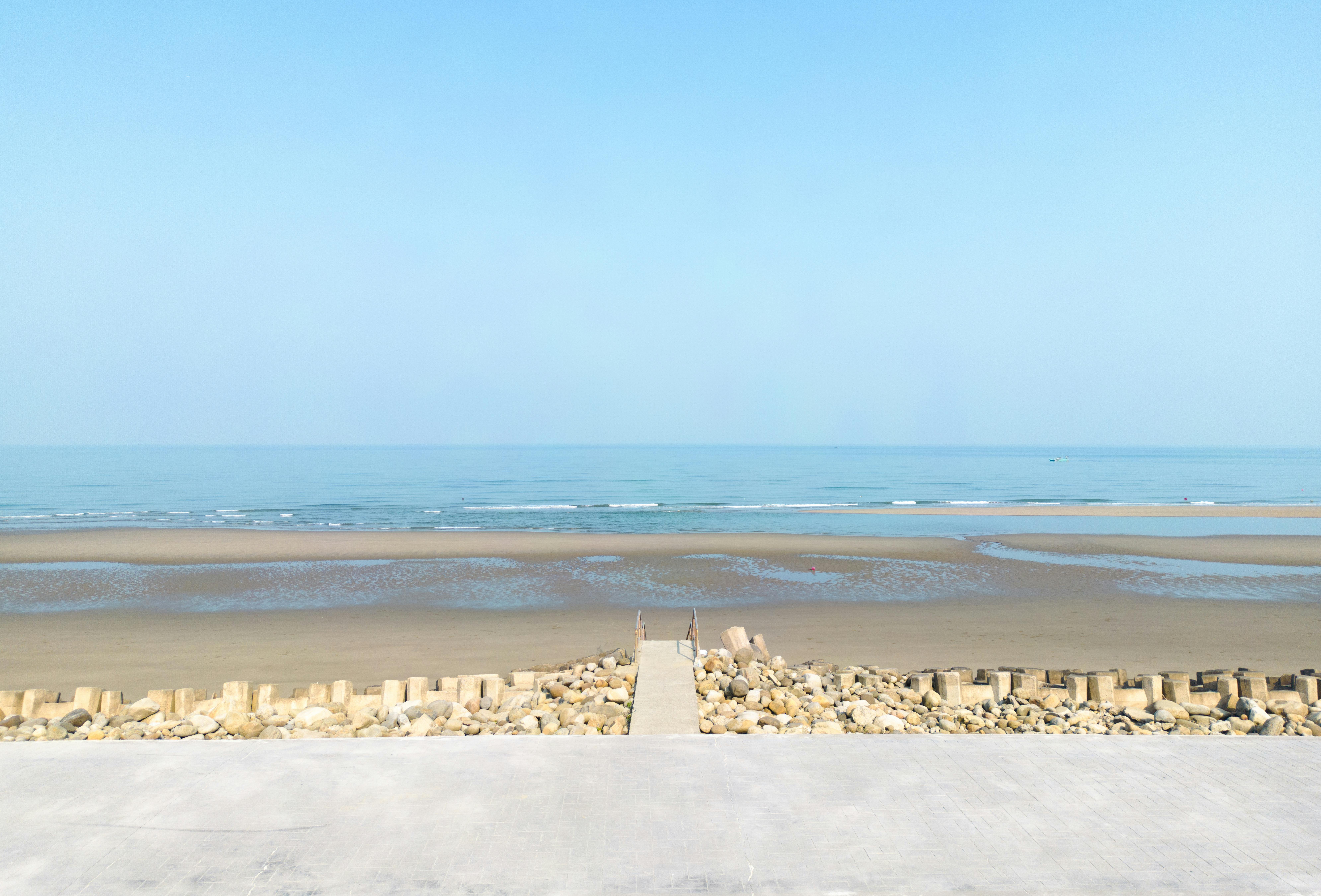 Concrete Path Leading to Beach · Free Stock Photo