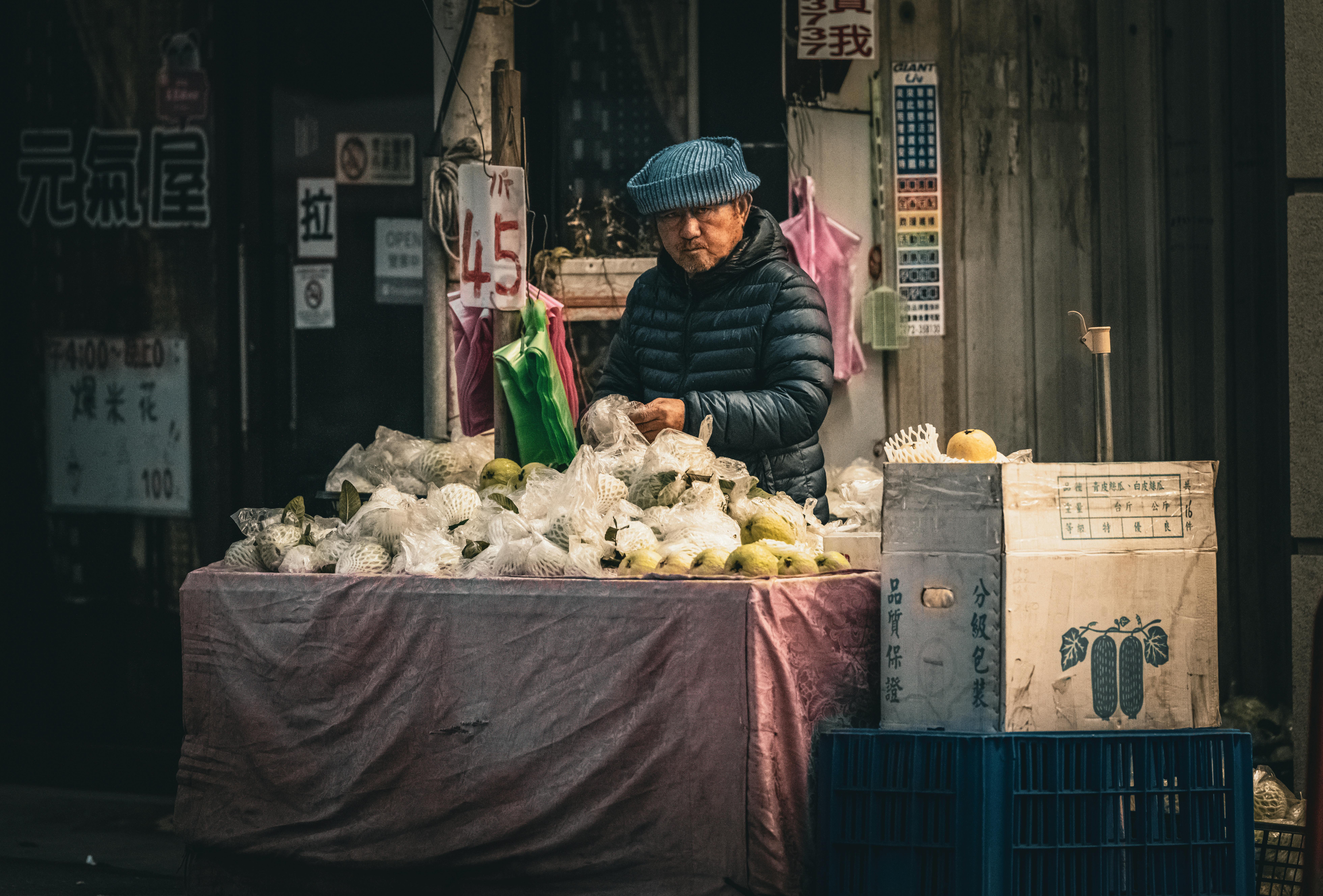Merchant Selling Fruits · Free Stock Photo