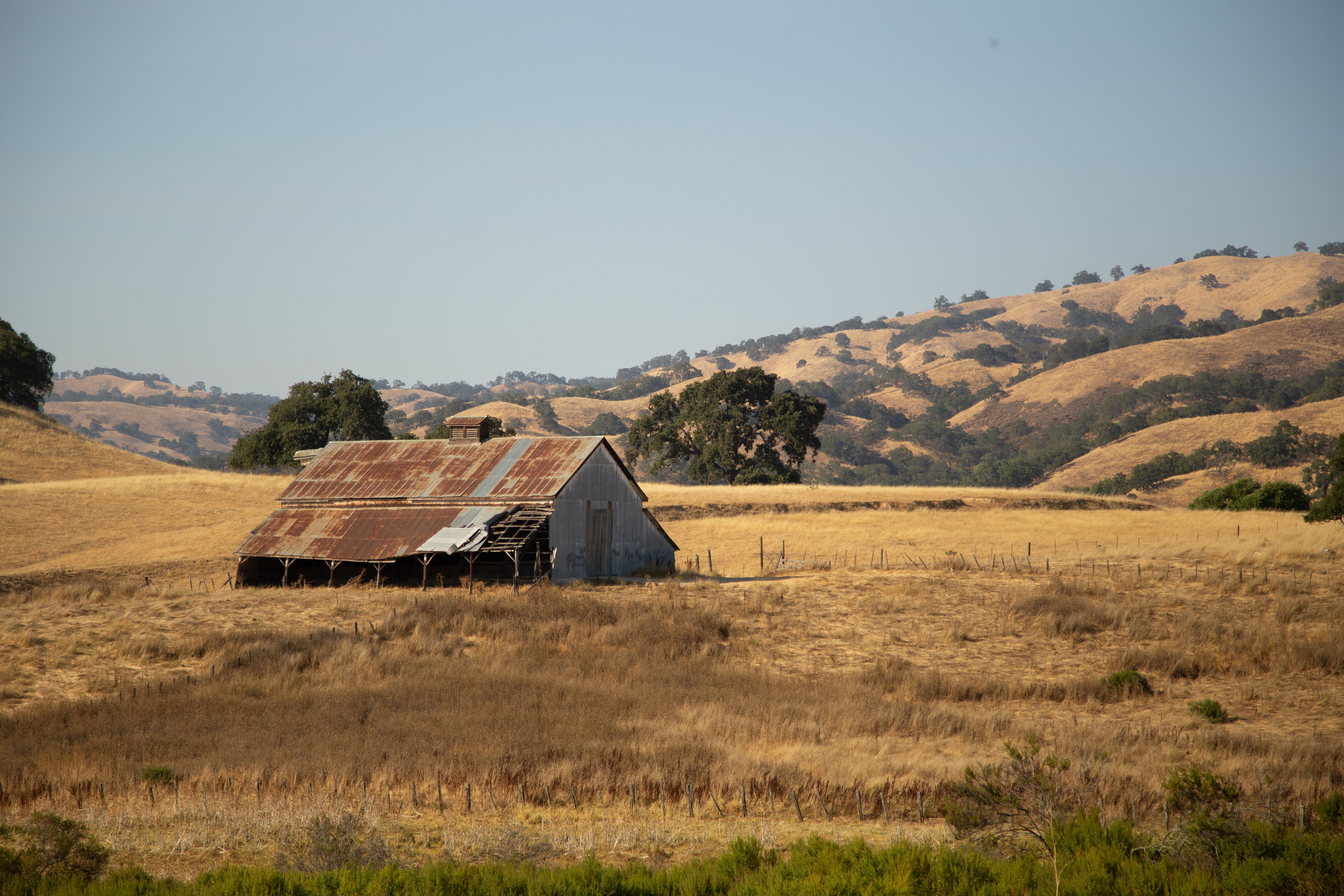 Overground Pipeline on Hill · Free Stock Photo
