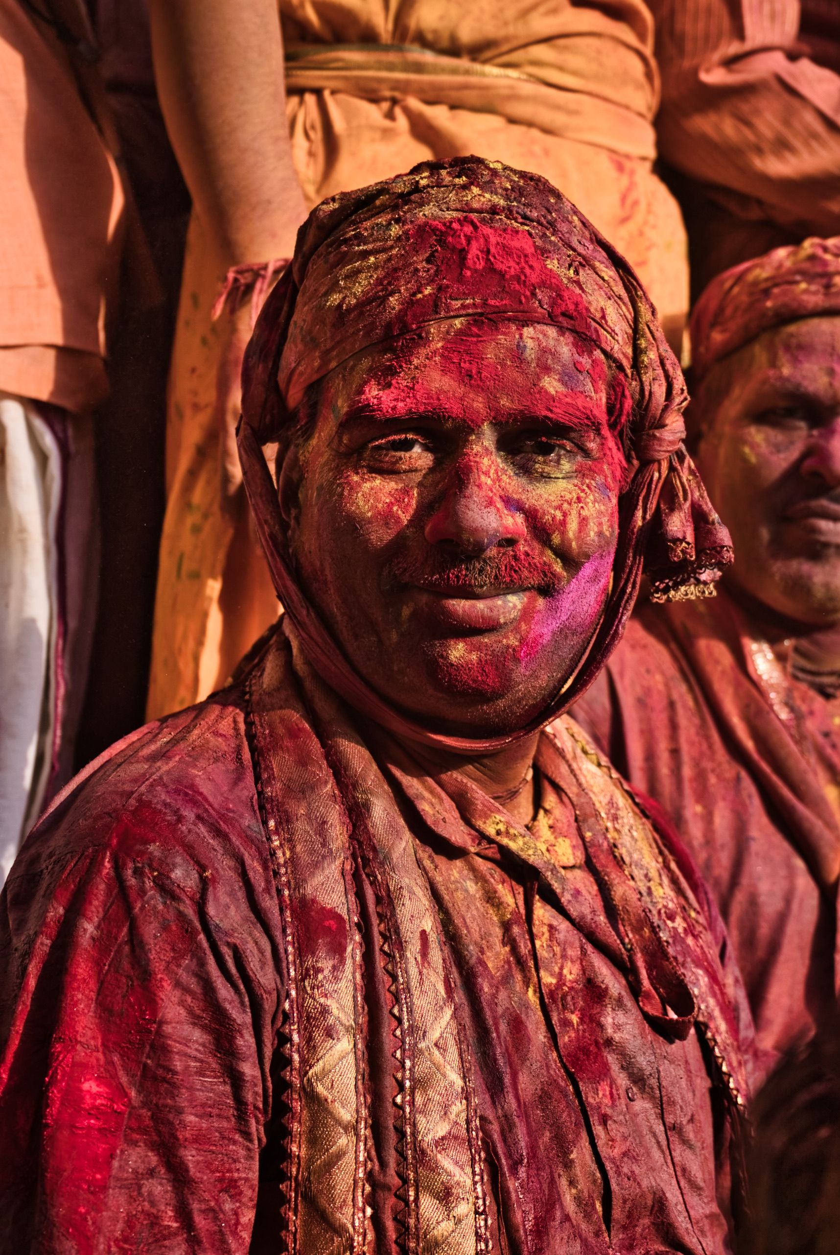 Portrait of Man with Painted Face and Clothes · Free Stock Photo