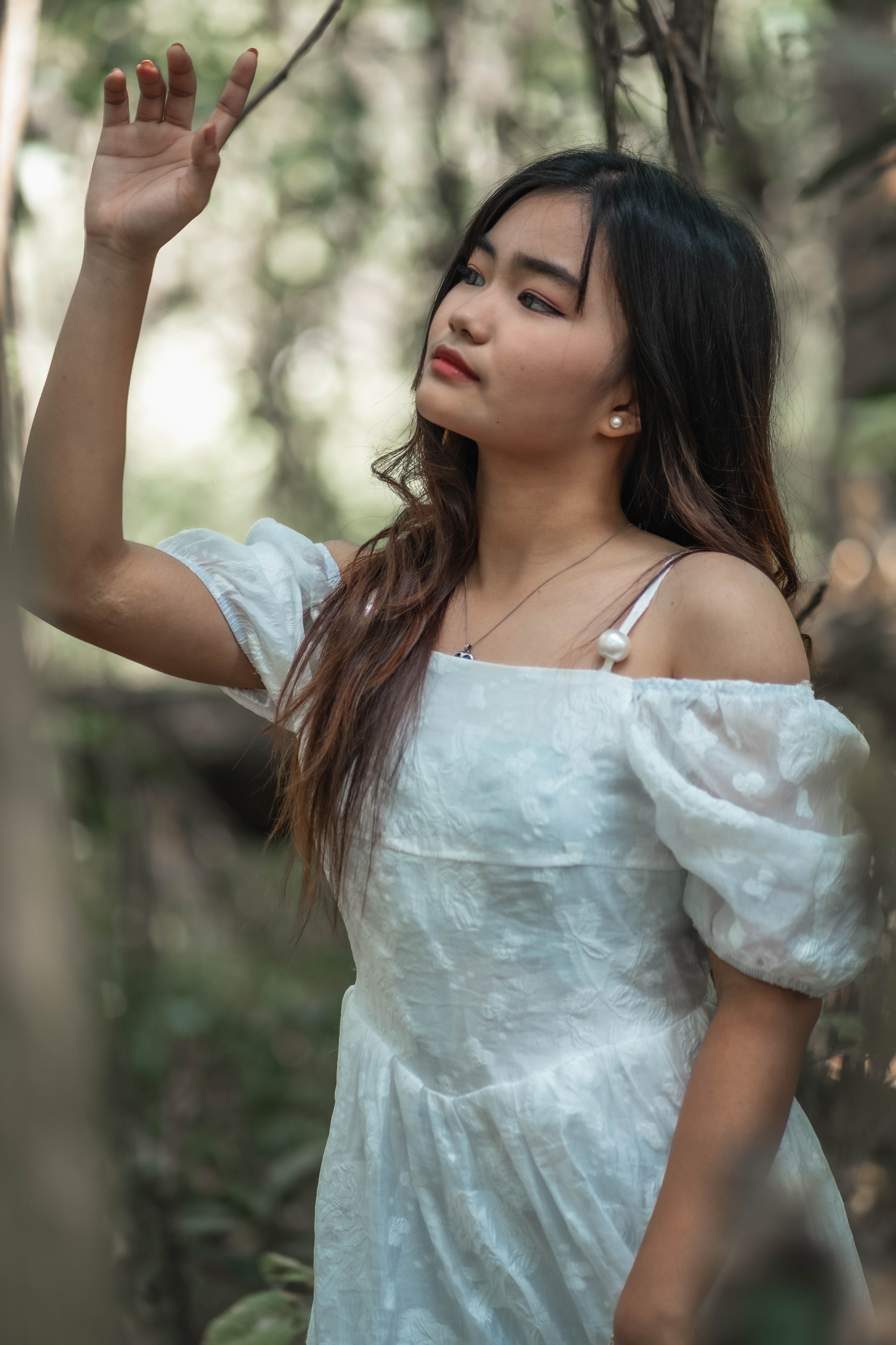 Woman Posing in the Forest · Free Stock Photo