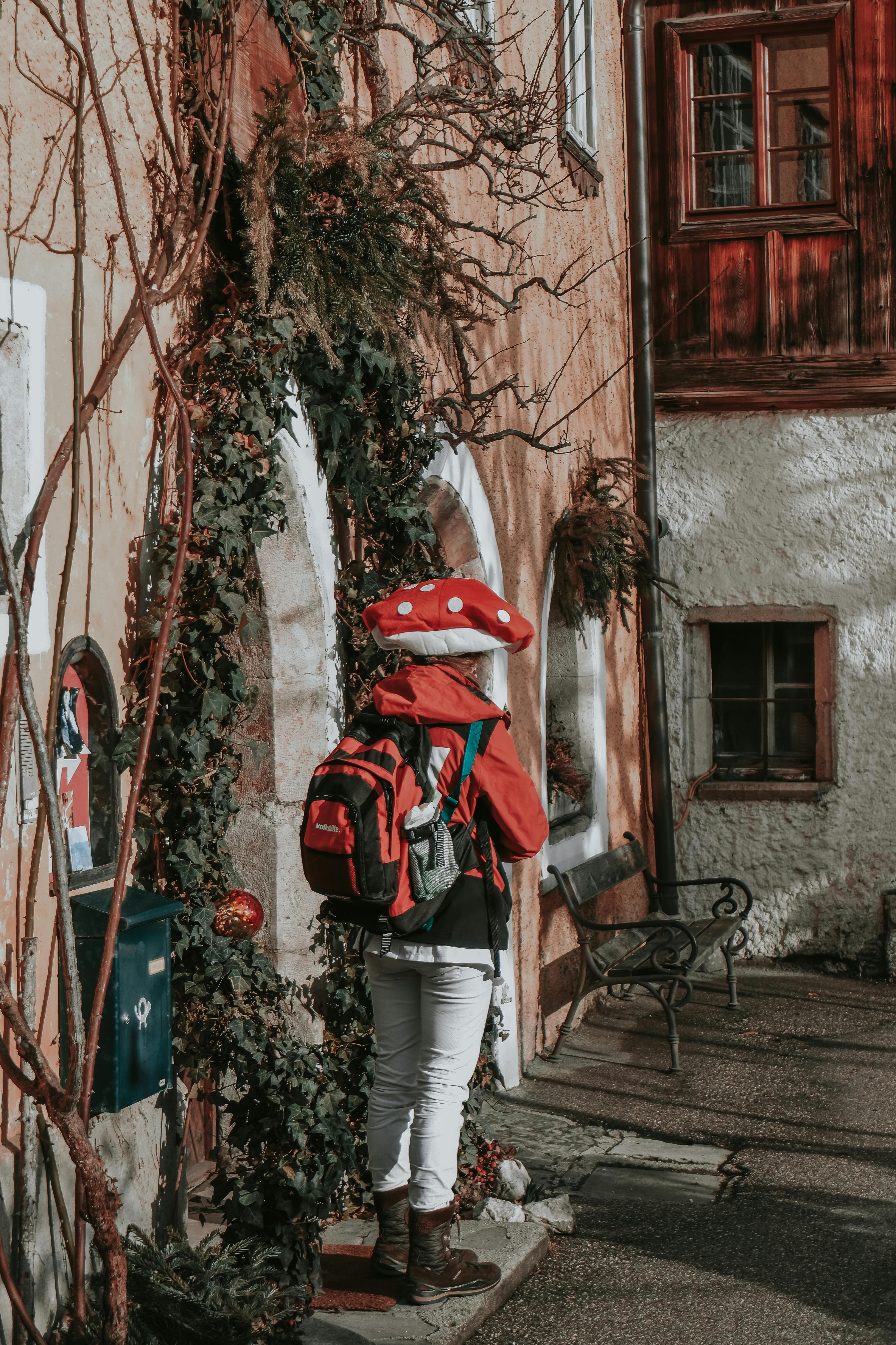 Woman Wearing Toadstool Cap · Free Stock Photo
