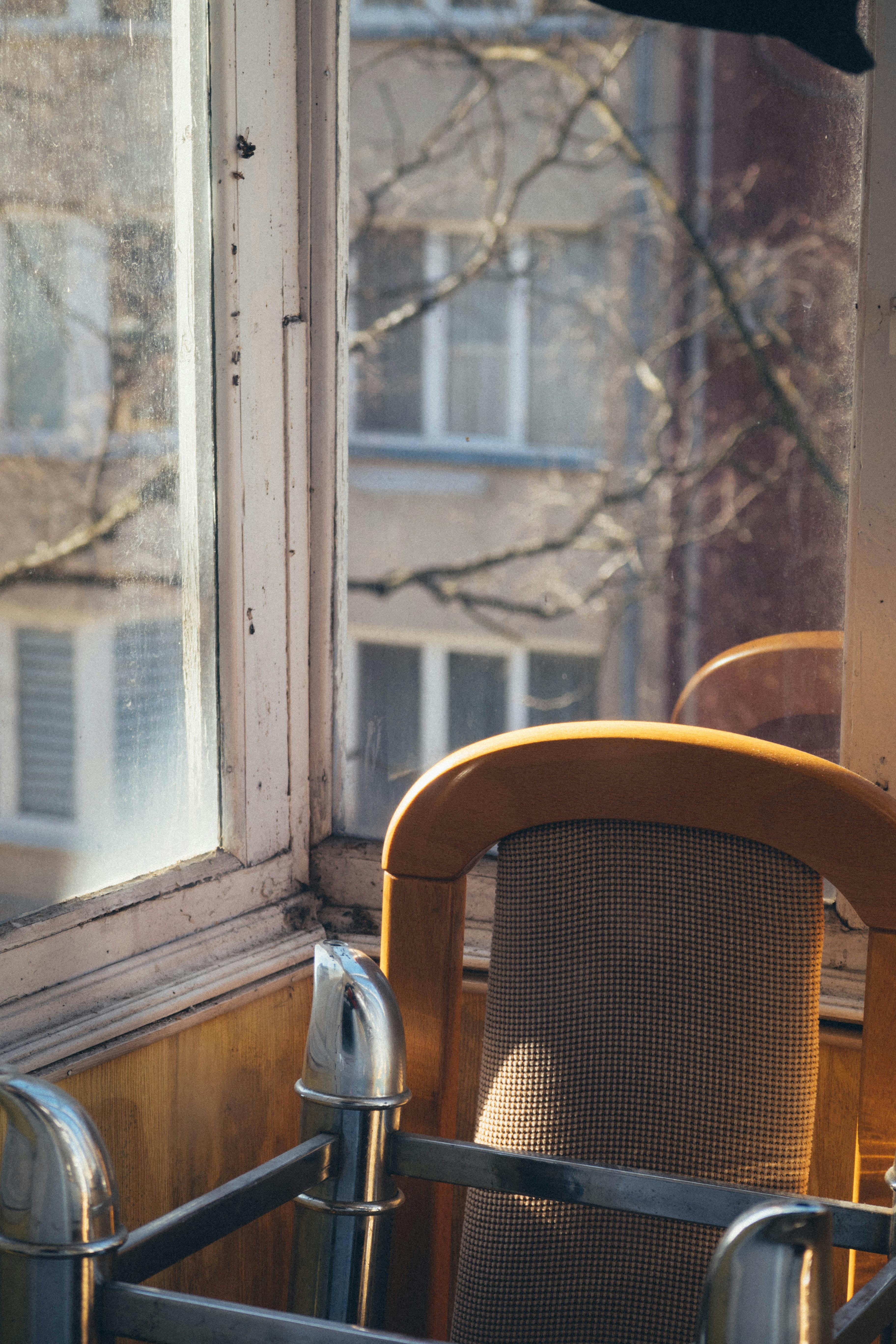 Chair in Corner near Windows · Free Stock Photo