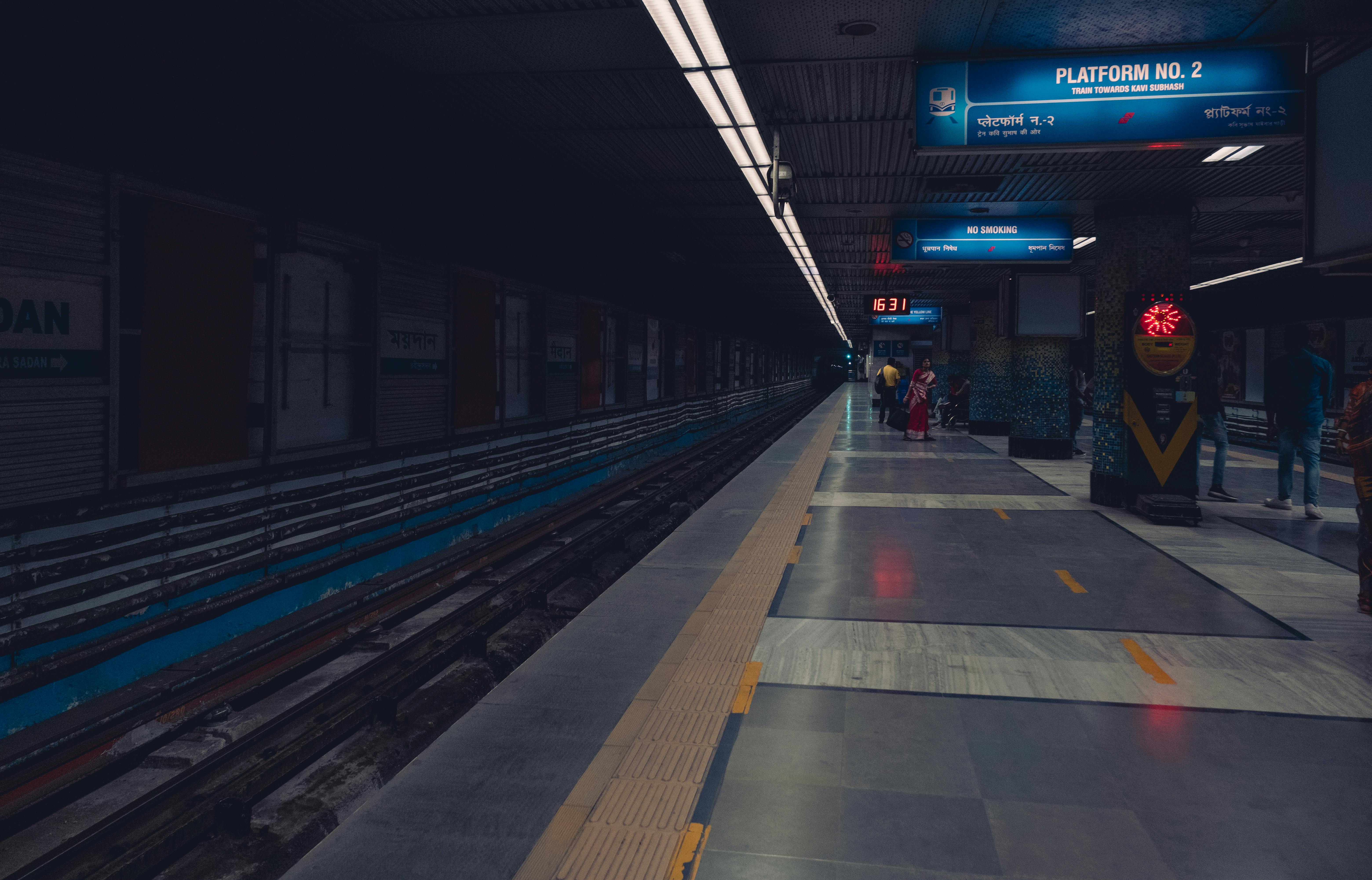 Metro Train on Halic Station at Night · Free Stock Photo