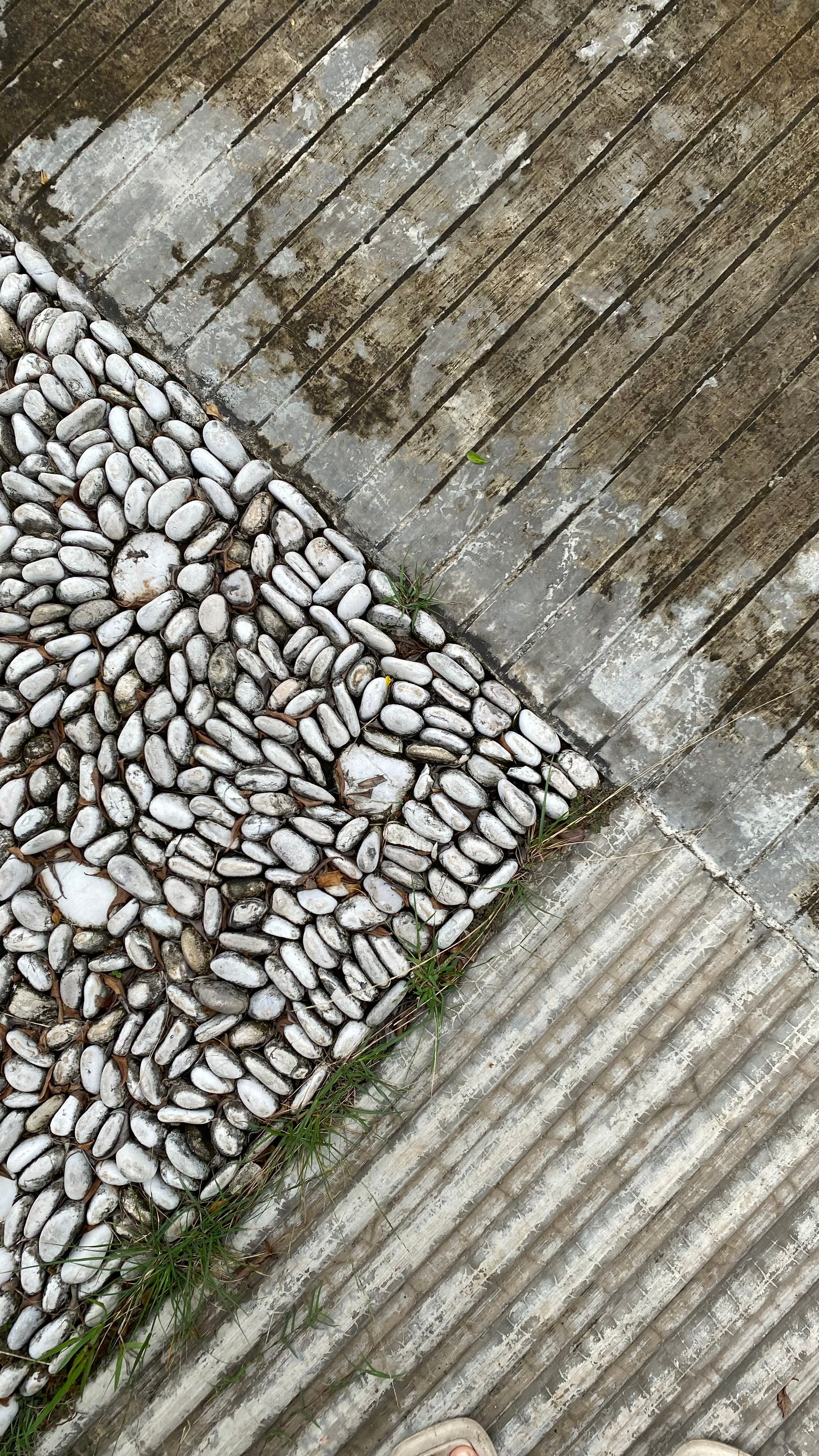 Pebbles and Wooden Planks · Free Stock Photo