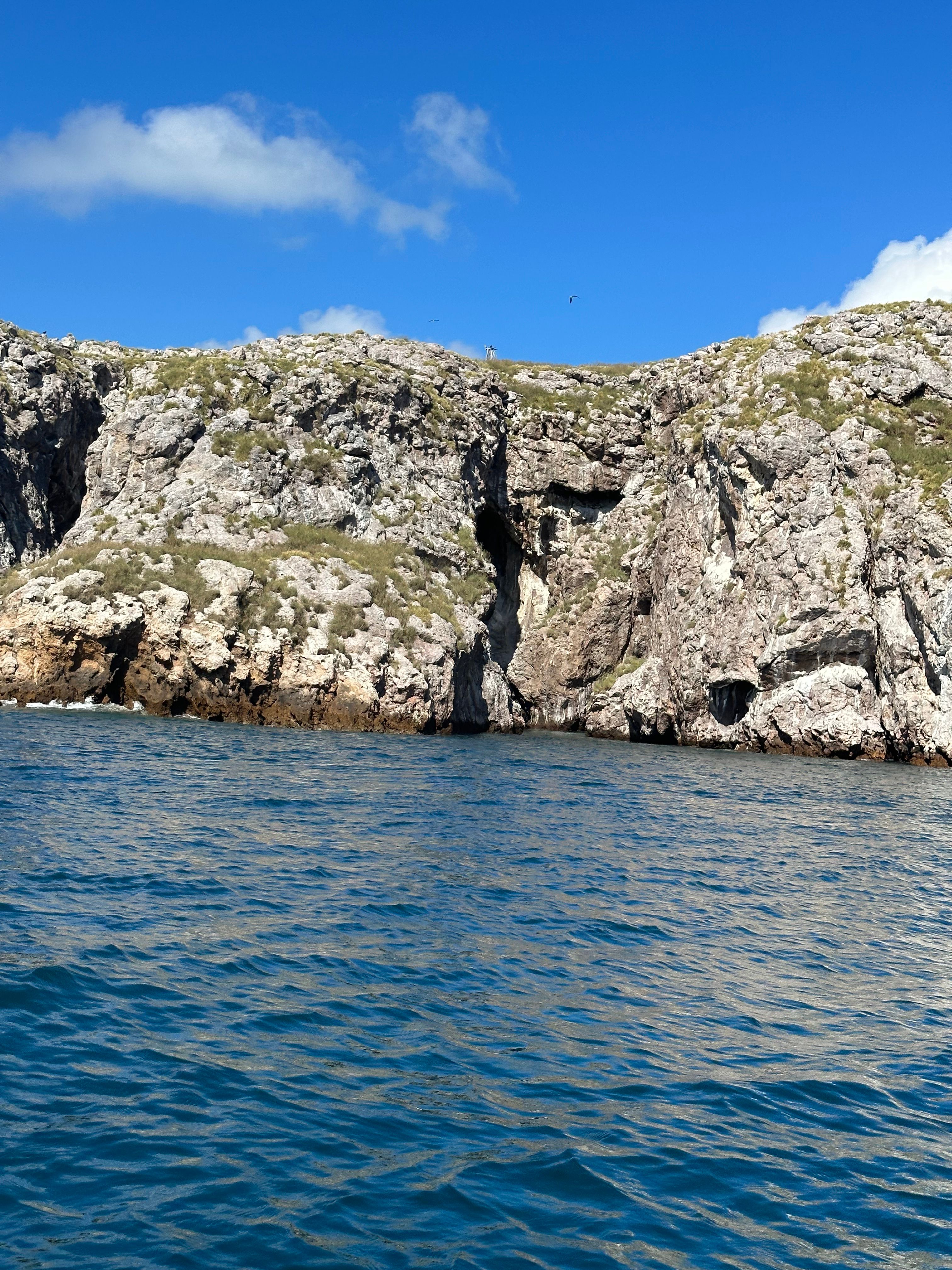 Rock Cliff Sea