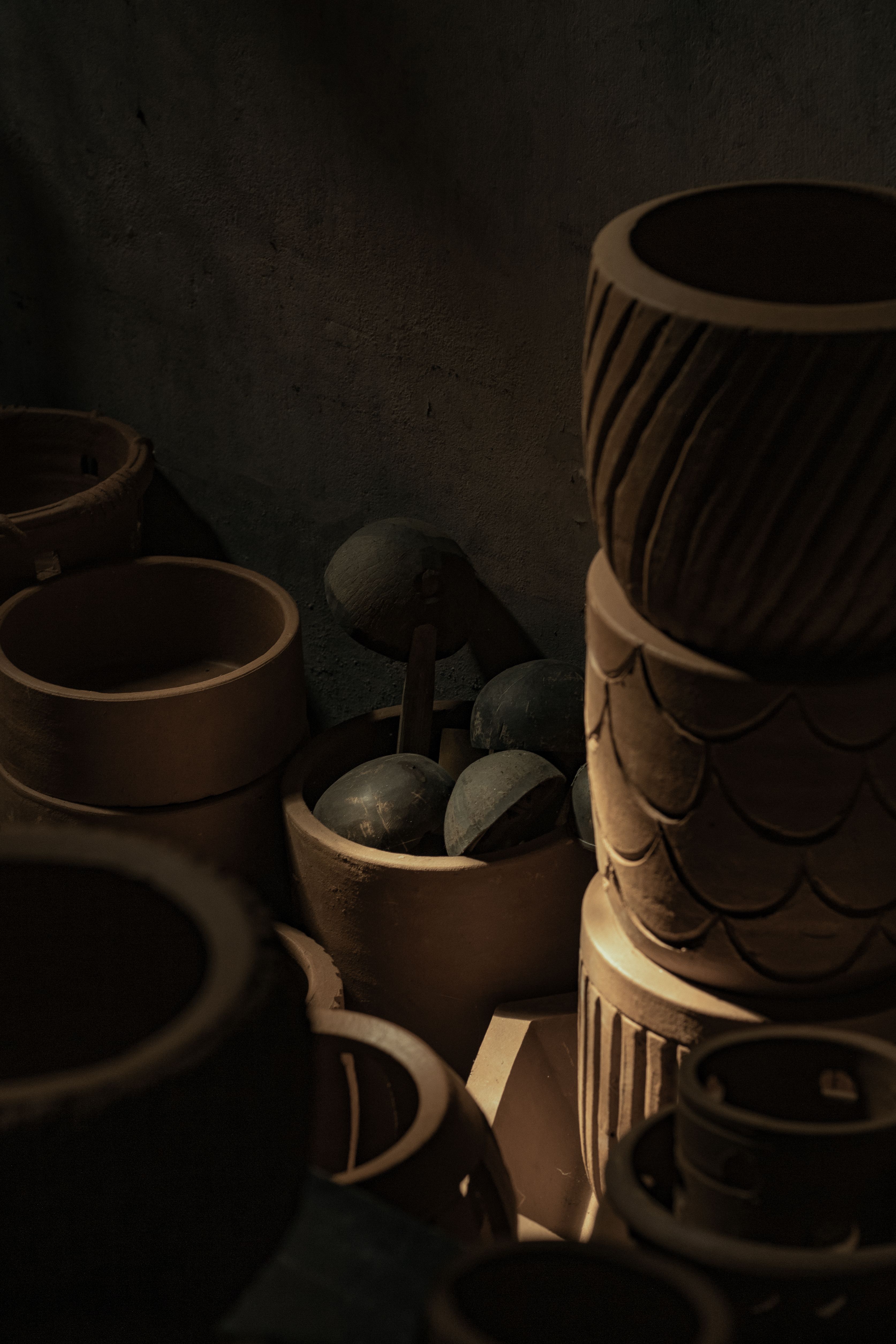 Close-up of Handmade Clay Pots · Free Stock Photo