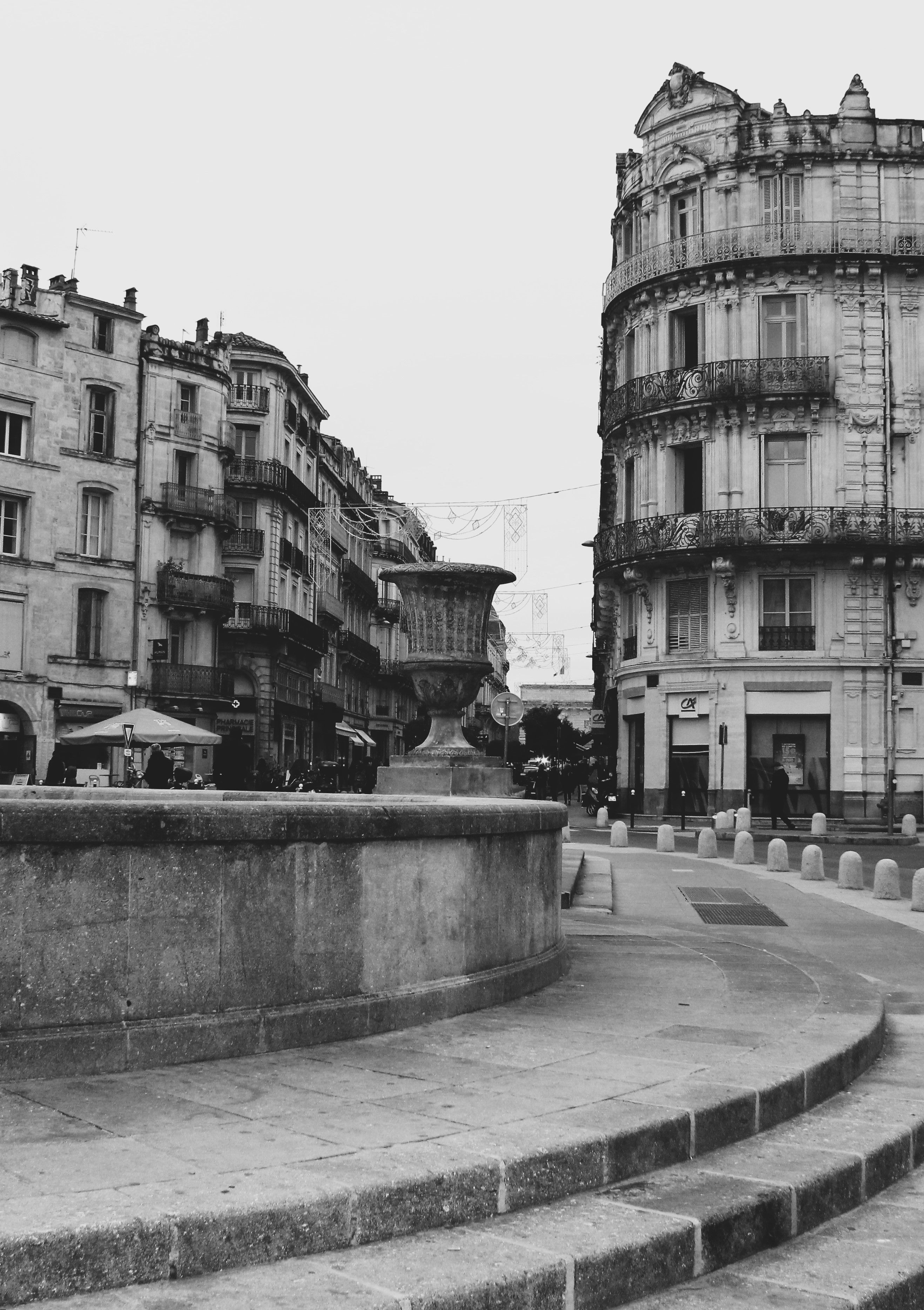 An Old Town in Black and White · Free Stock Photo