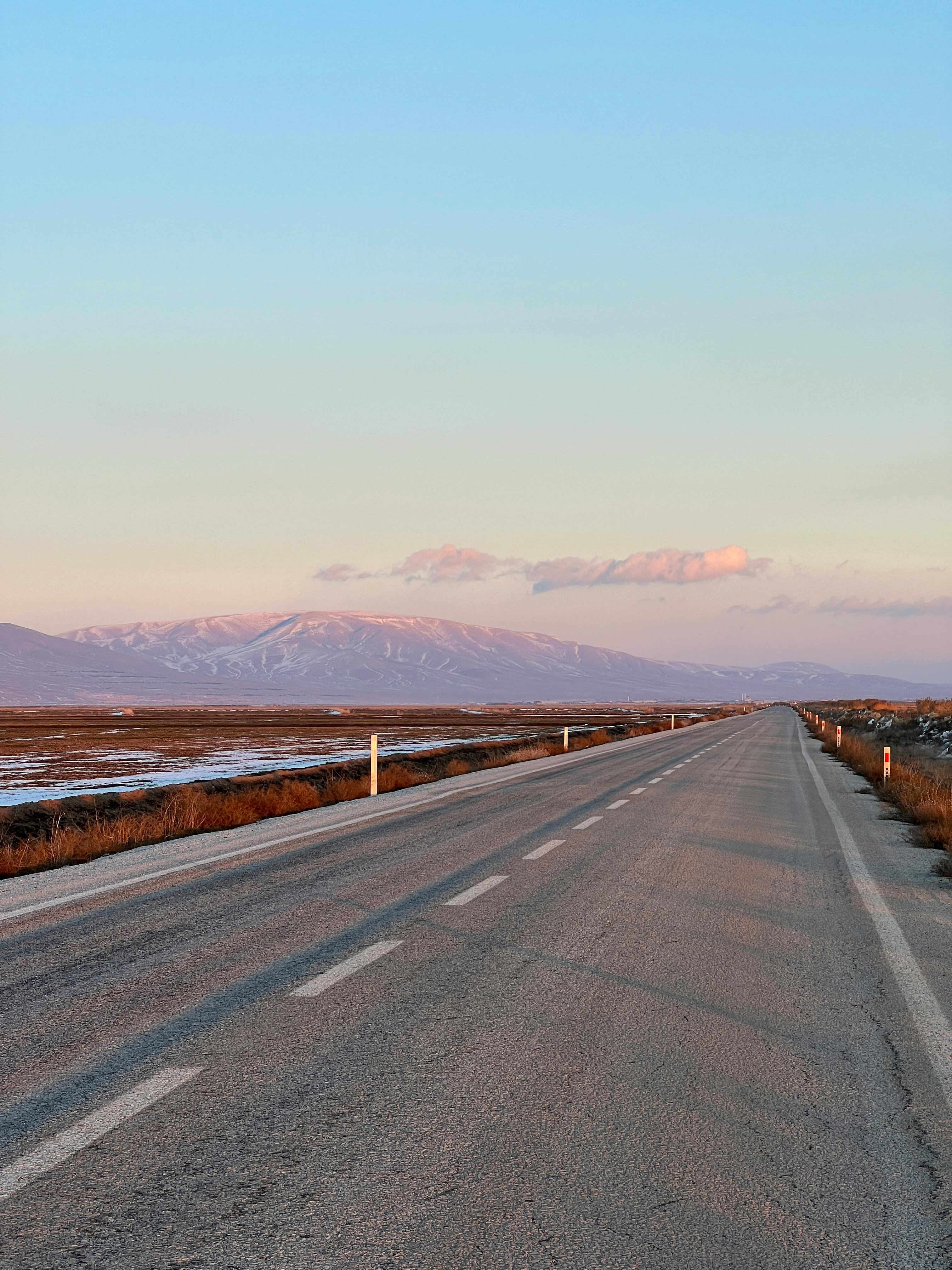 Mountains Seen from Highway at Dawn · Free Stock Photo