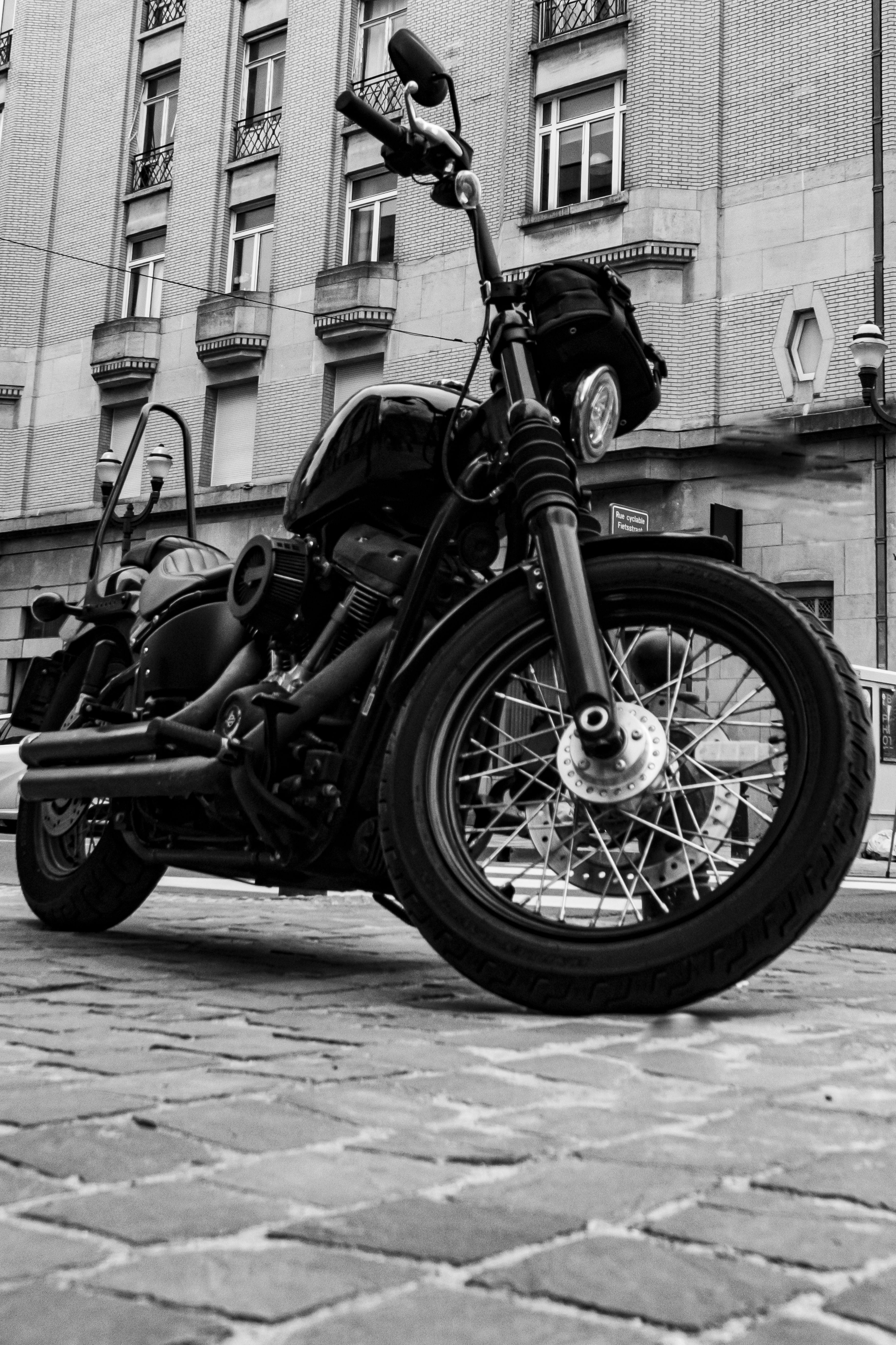 Motorcycle Parked in City · Free Stock Photo