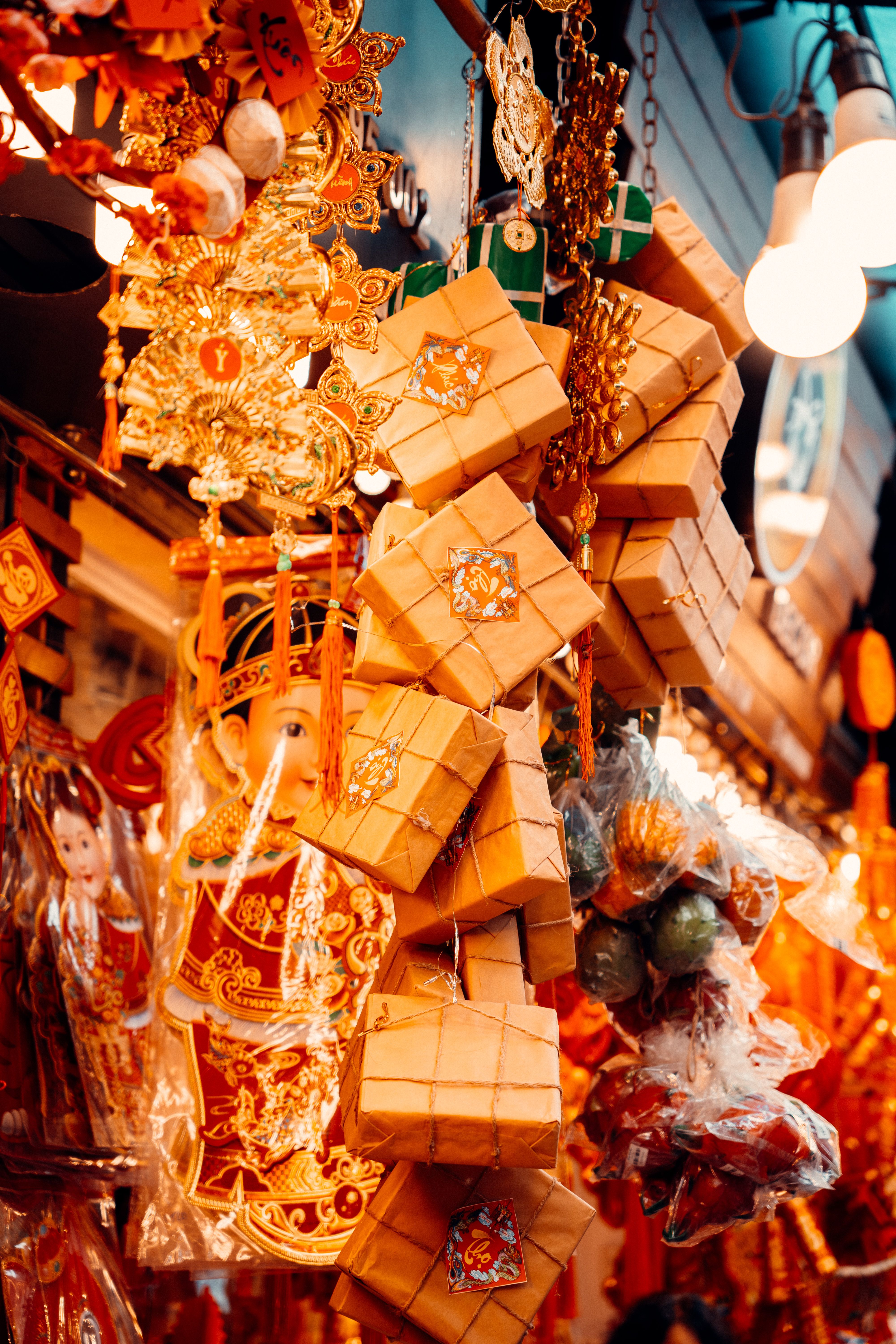 Photo of a Souvenirs Hanging on a Stall · Free Stock Photo