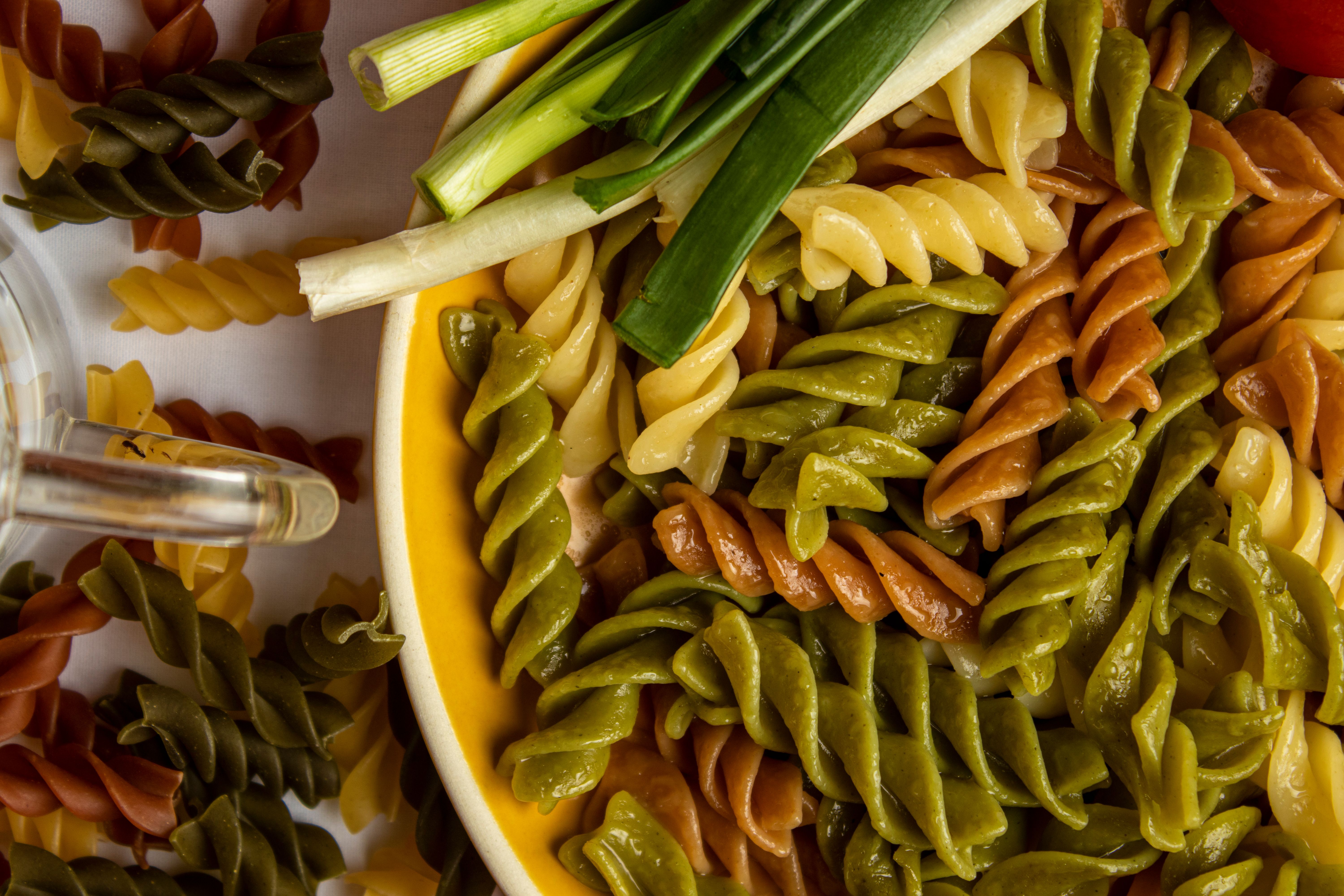 Colorful Pasta in Bowl · Free Stock Photo