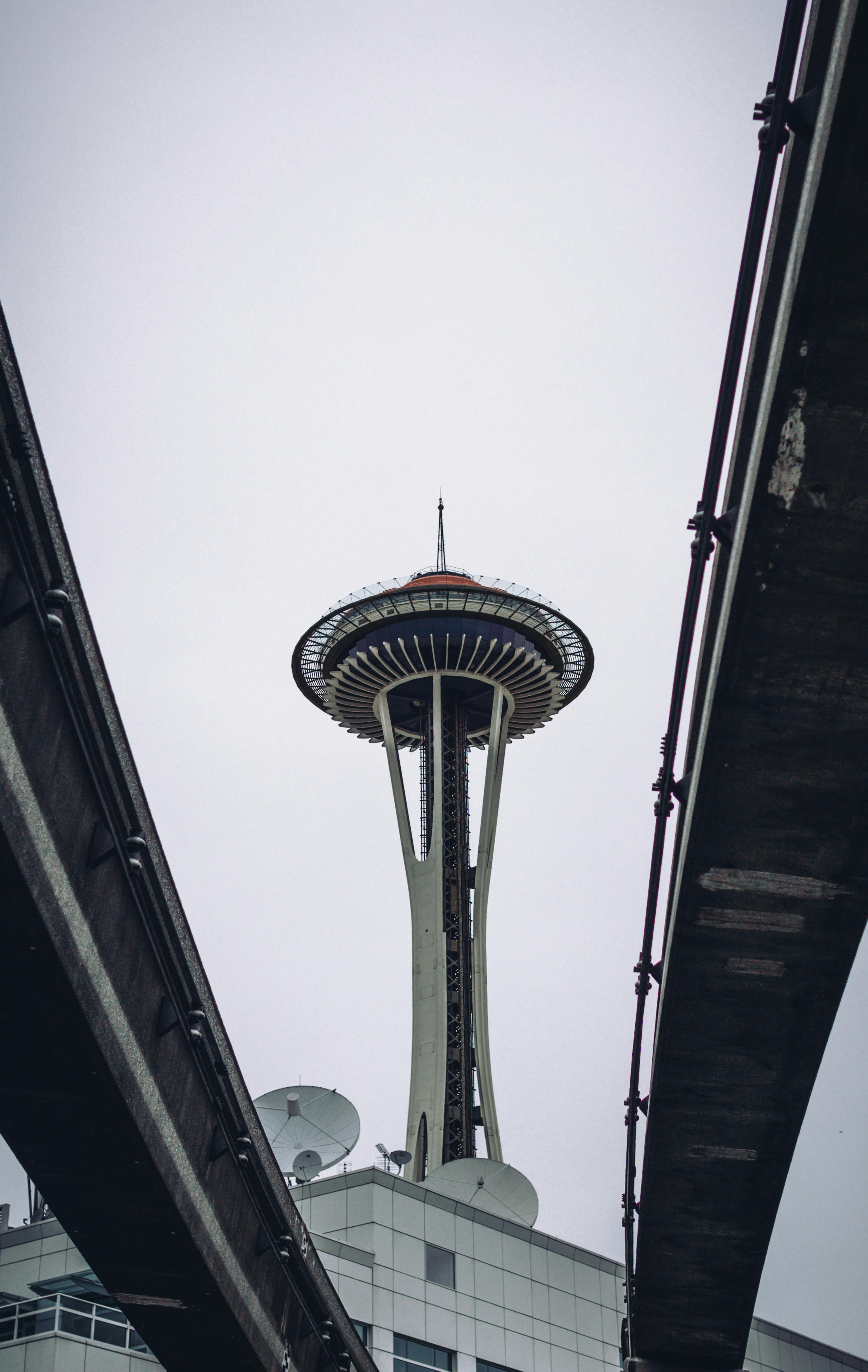 Low Angle Shot of Seattle Space Needle Tower · Free Stock Photo