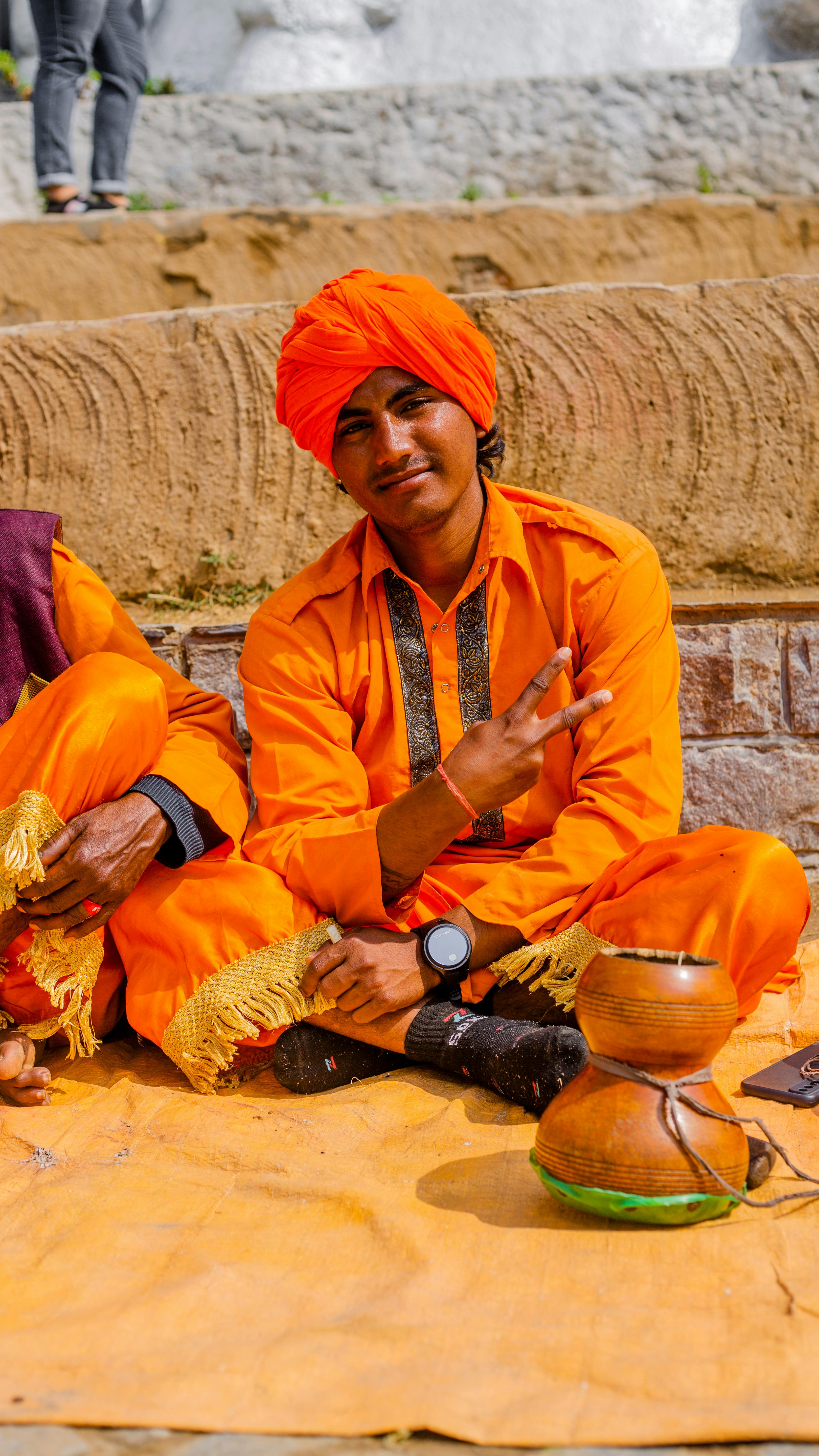 Man Posing in Traditional Clothing · Free Stock Photo