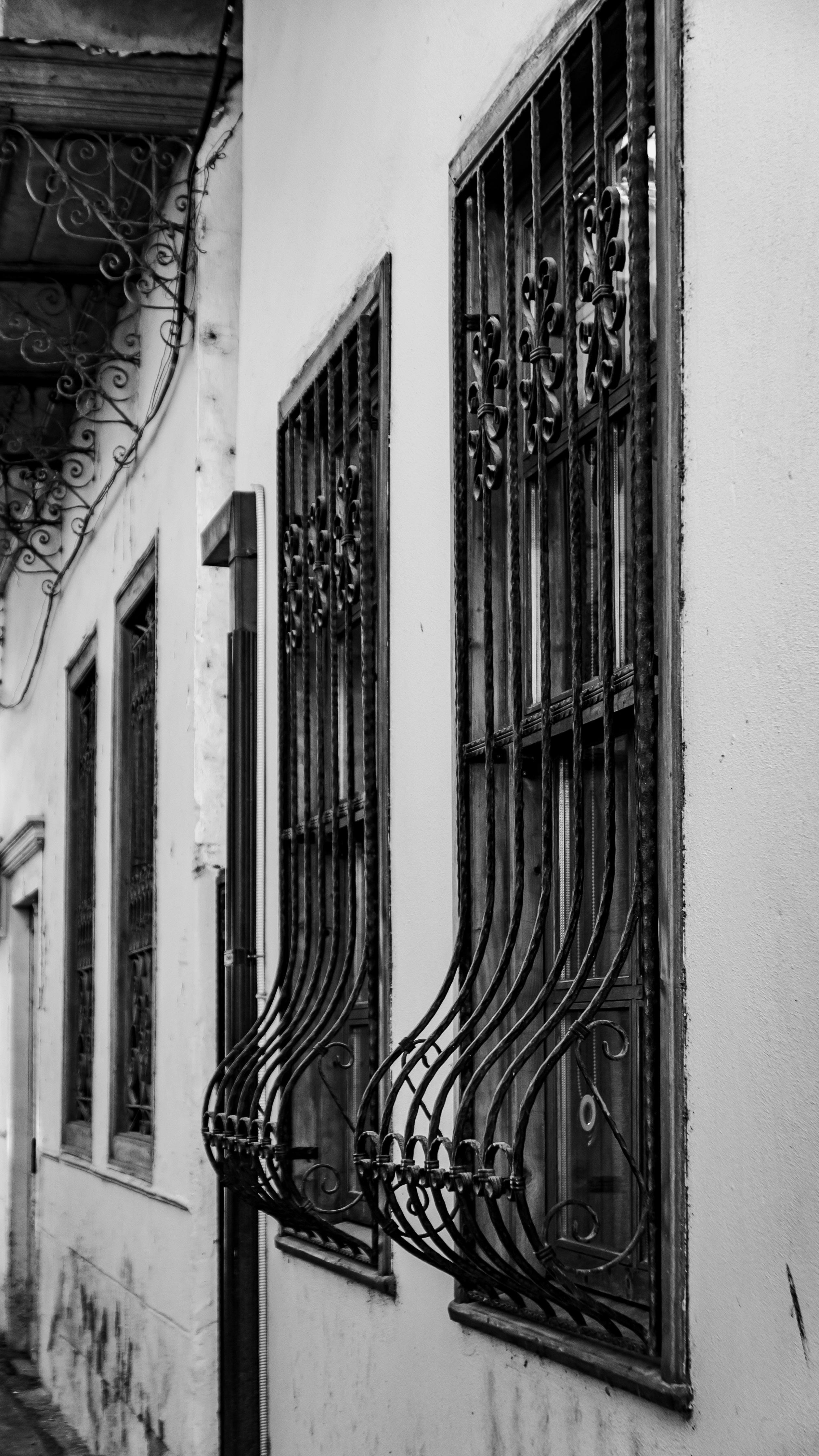 Close up of Windows with Bars · Free Stock Photo