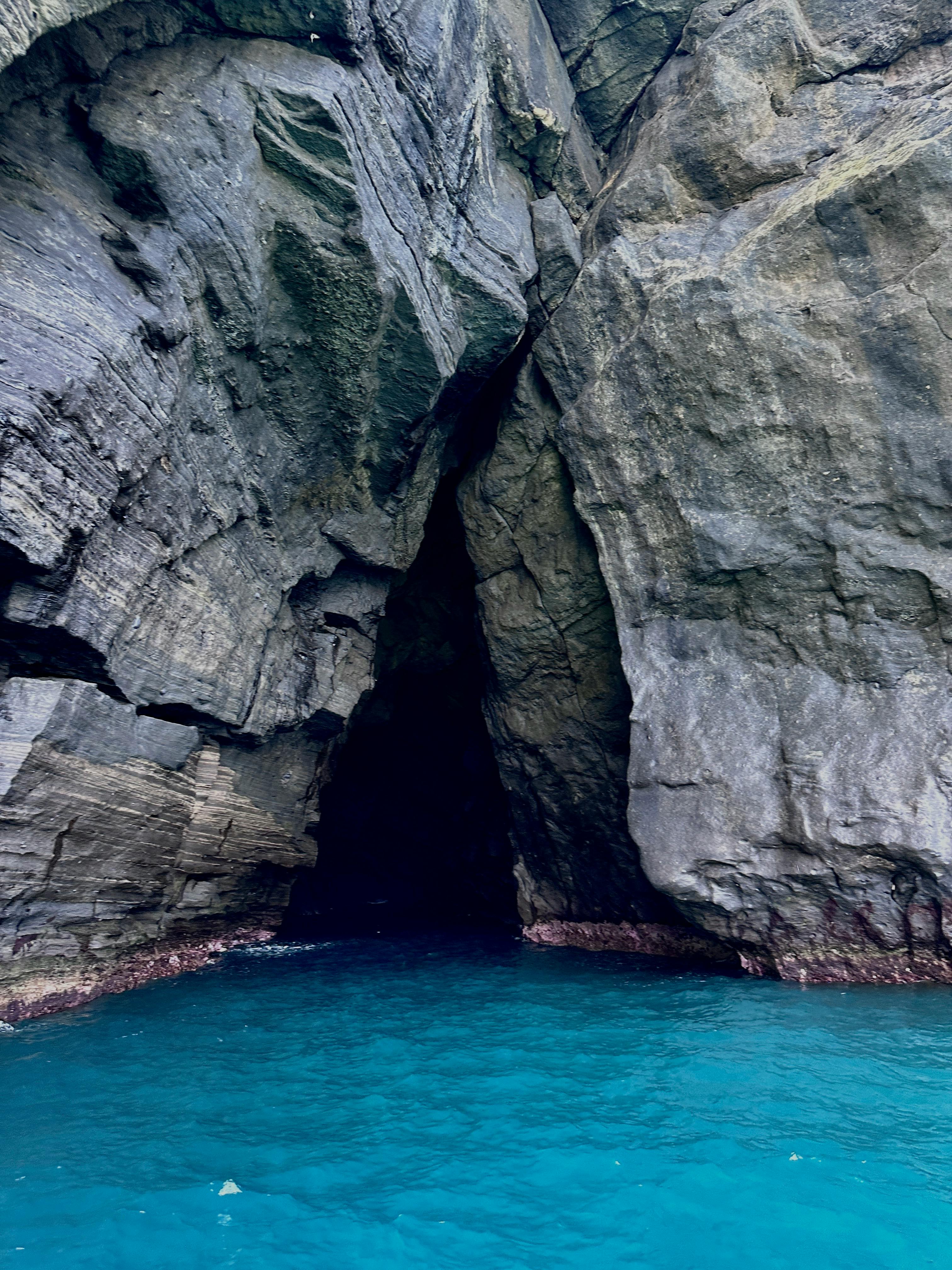 Cave in Sea Cliff · Free Stock Photo